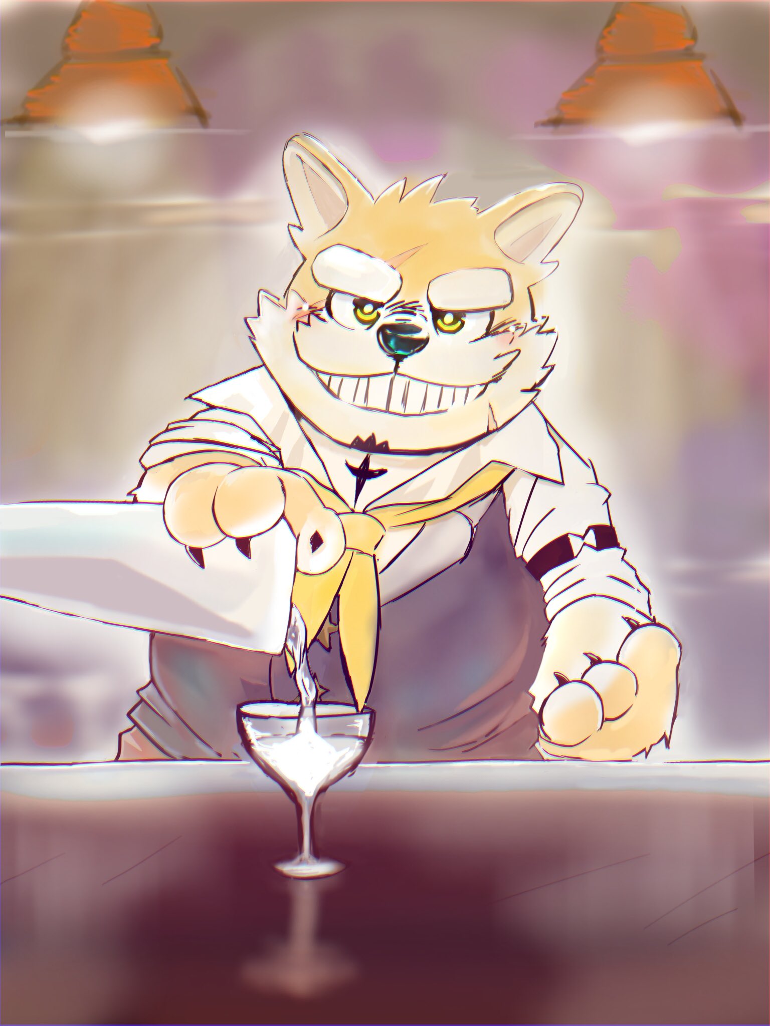 The Big ImageBoard (TBIB) - 2020 3:4 anthro belly biped black nose blush canid canine canis ...