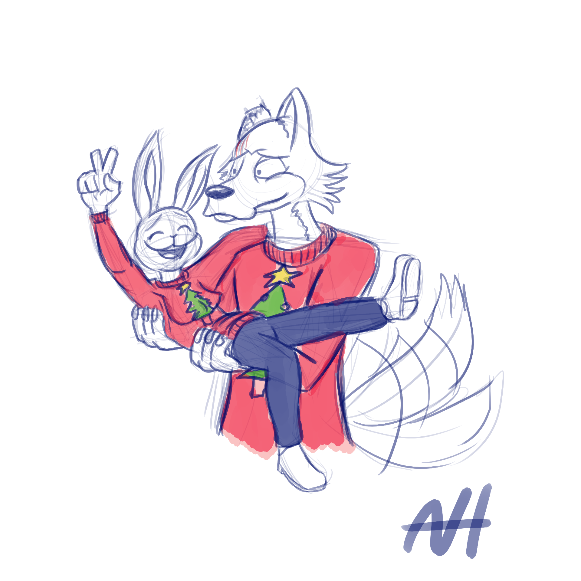 The Big ImageBoard (TBIB) - 1:1 aleks howes anthro beastars canid canine canis christmas ...