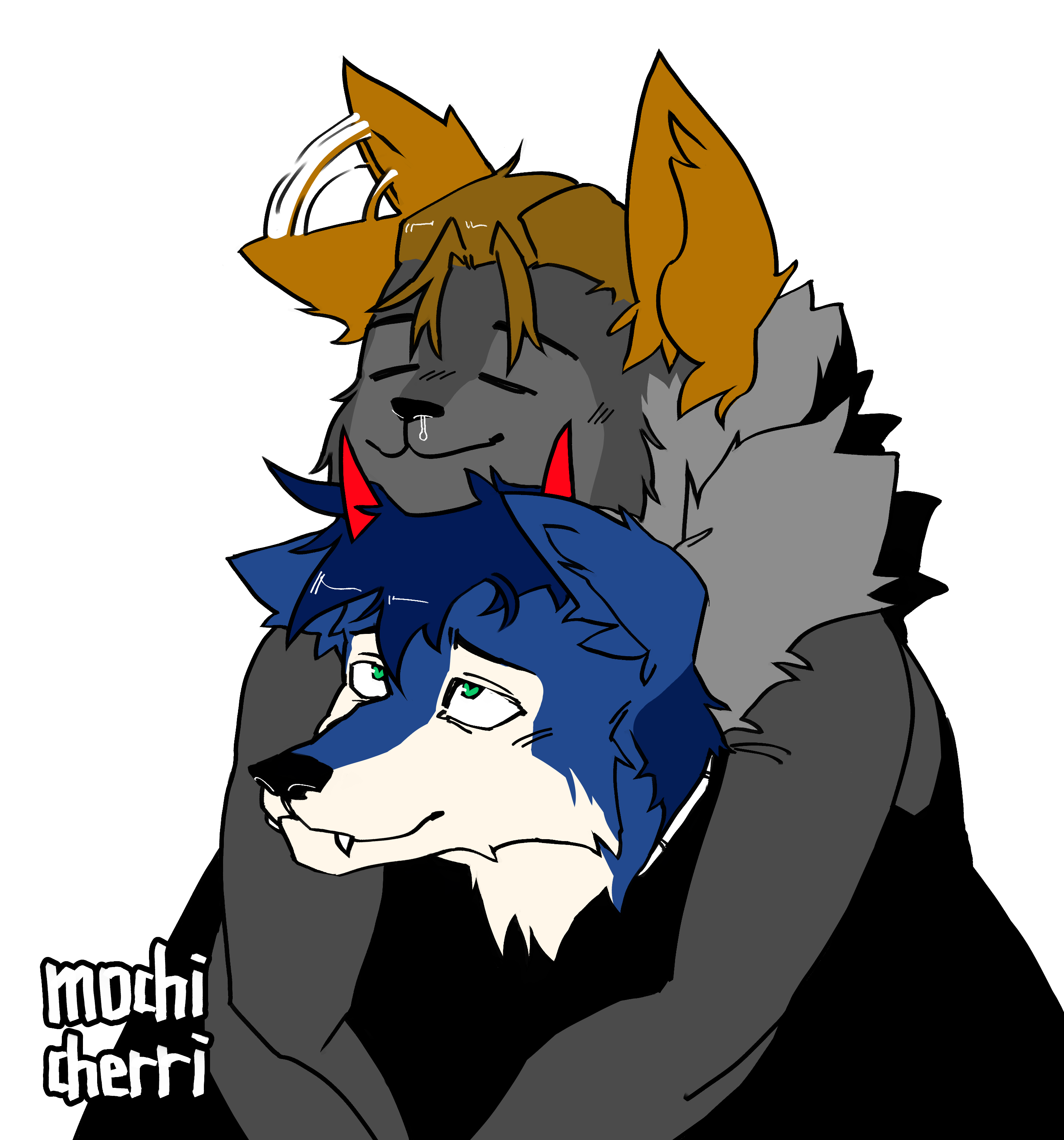 The Big ImageBoard (TBIB) - absurd res anthro black clothing black nose black shirt black ...