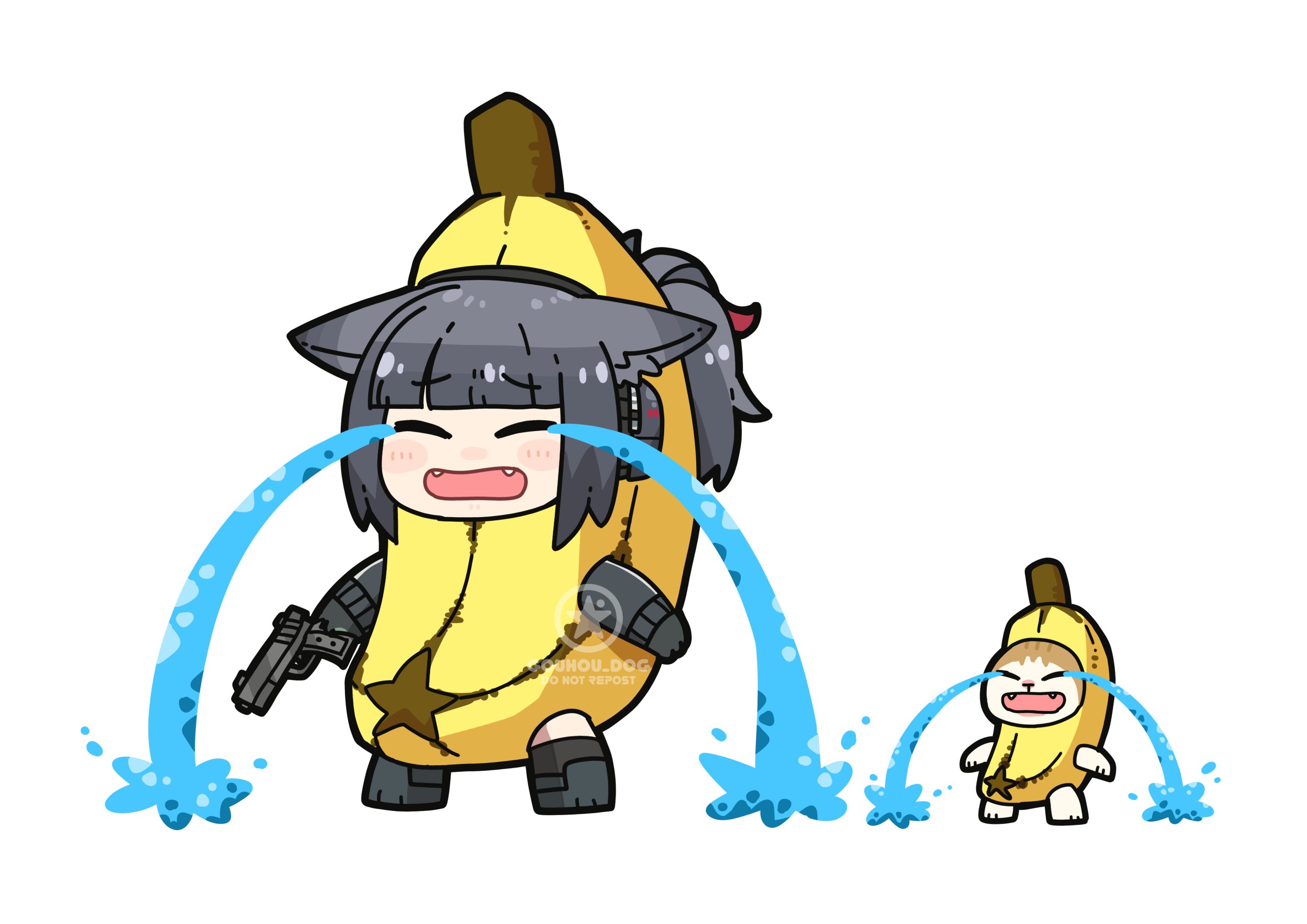 The Big ImageBoard (TBIB) - 1girl animal ears arknights banana costume ...