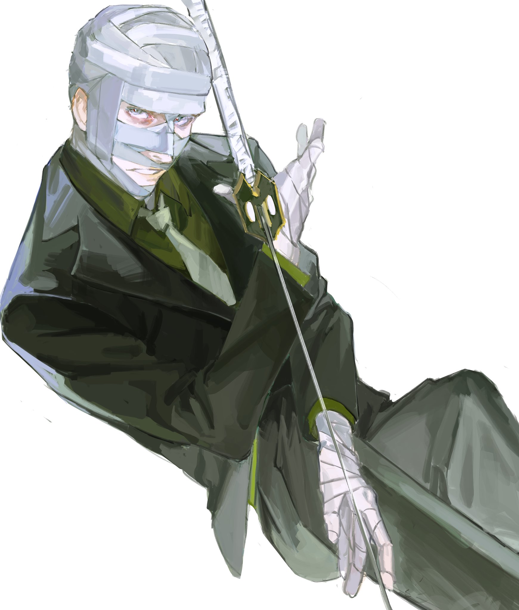 The Big ImageBoard (TBIB) - 1boy bandaged hand bandaged head bandages ...