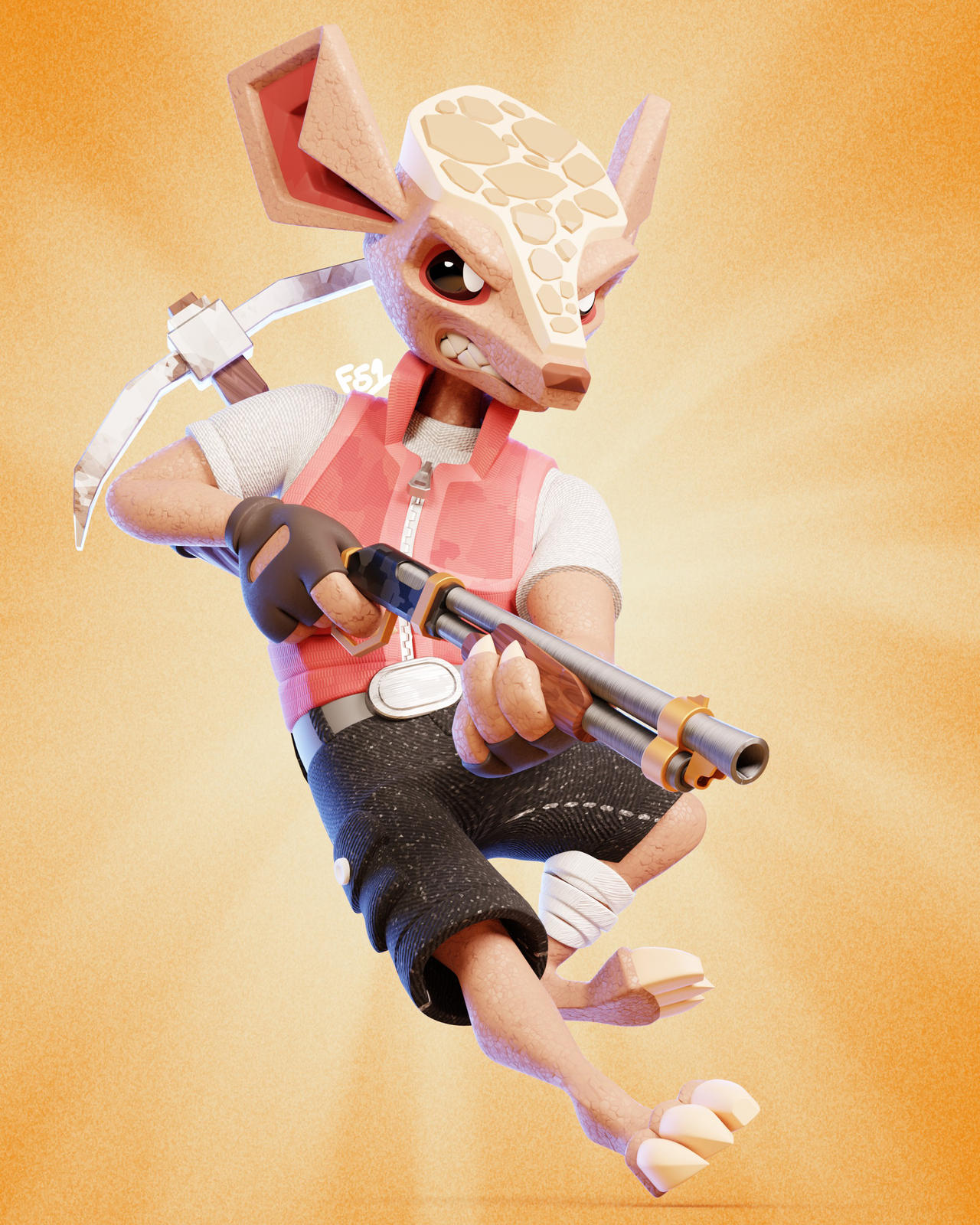 The Big ImageBoard (TBIB) - 2024 3d (artwork) angry anthro armadillo bandage bandaged leg ...