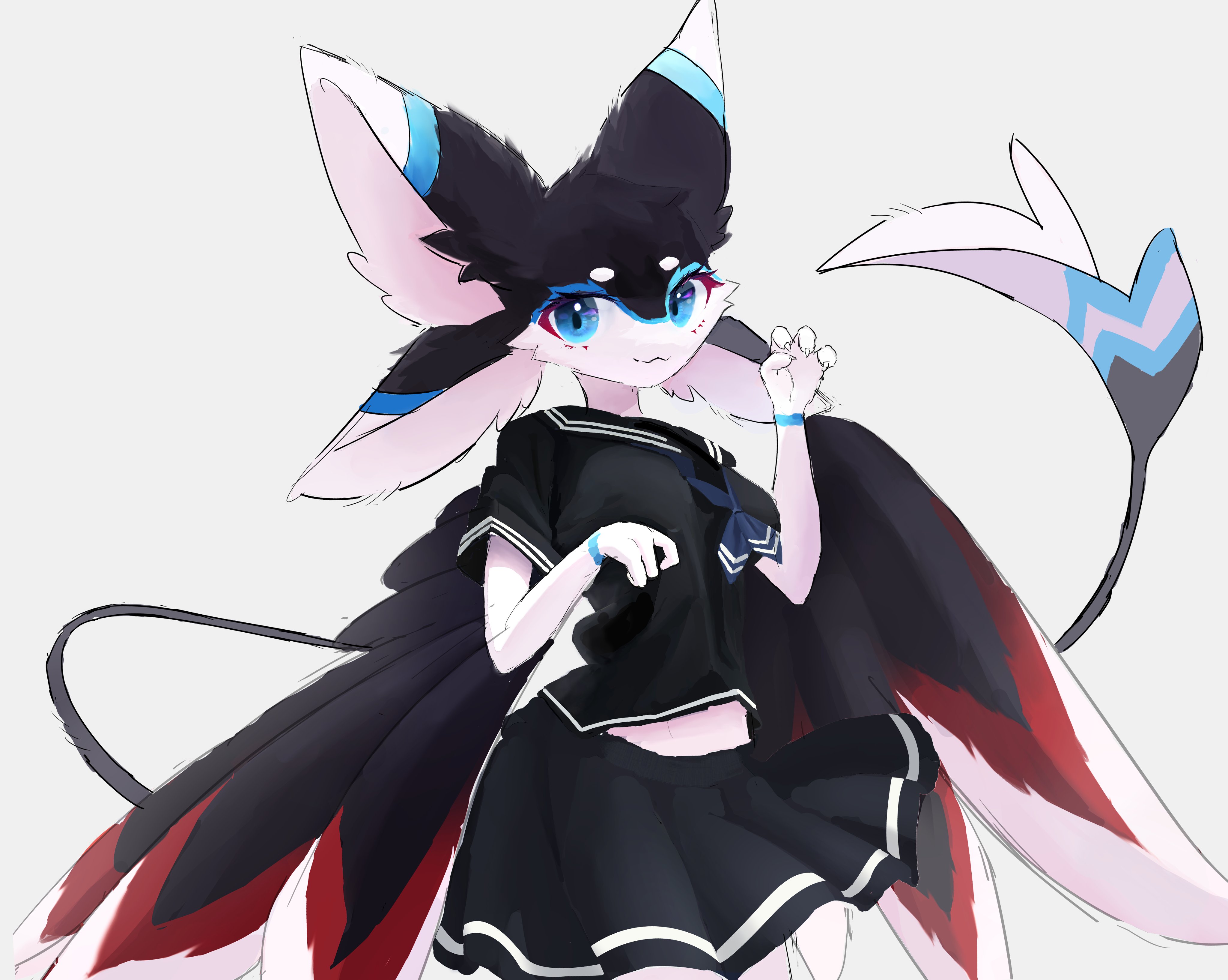 The Big ImageBoard (TBIB) - absurd res anthro aury essentia avali black body black bottomwear ...