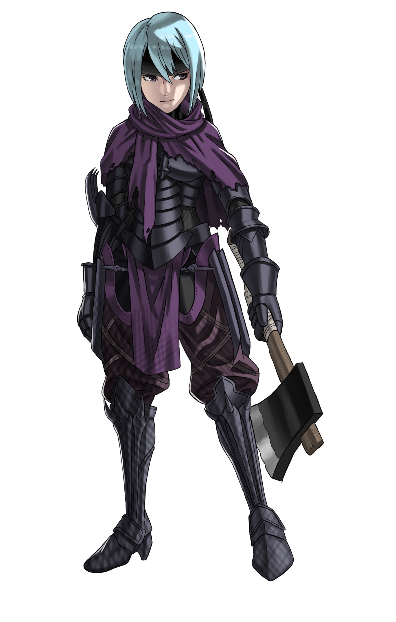 The Big ImageBoard (TBIB) - 1girl aqua hair armor armored boots axe beruka (fire emblem) black ...