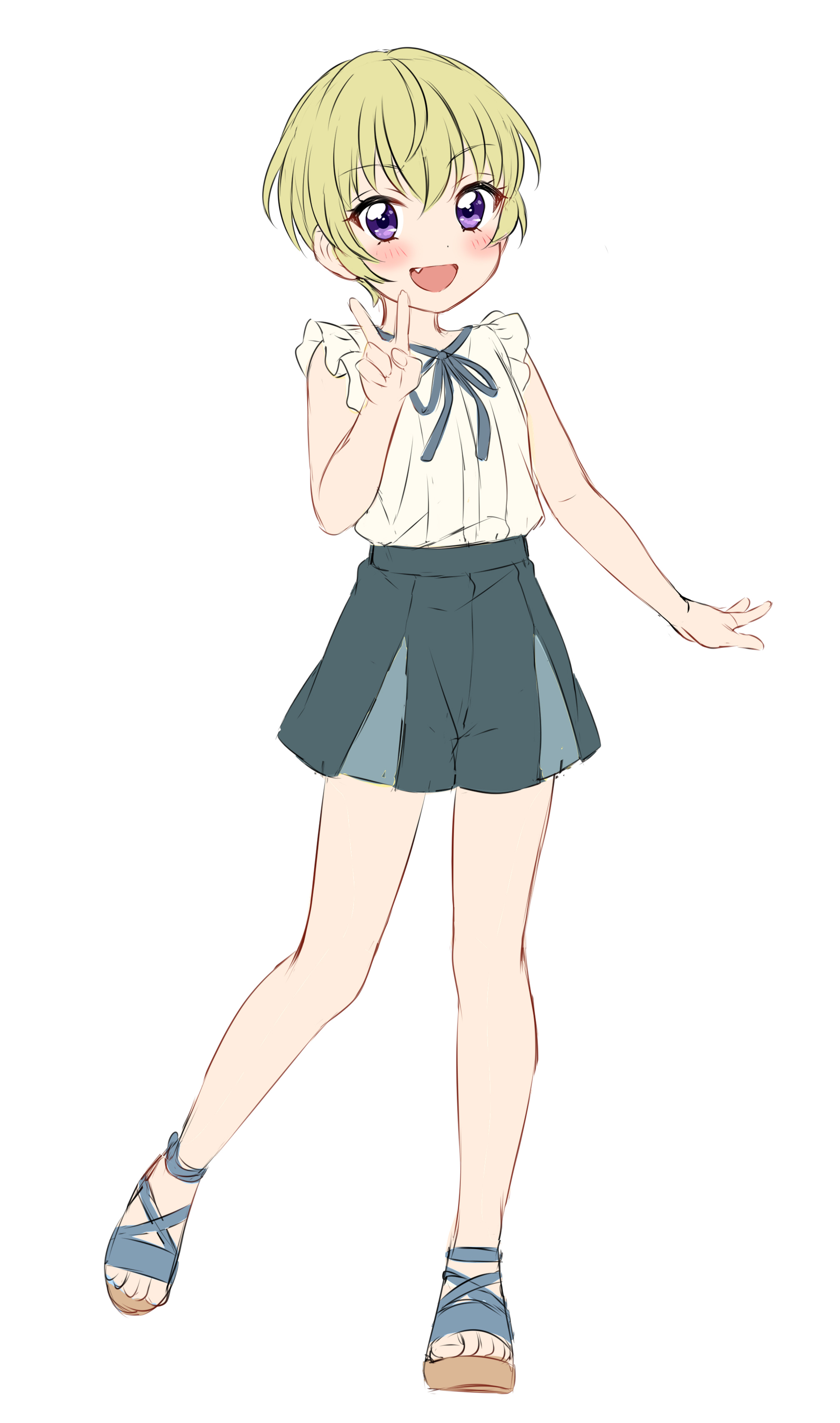 The Big ImageBoard (TBIB) - 1girl :d absurdres aikatsu! aikatsu! (series) blonde hair blue ...