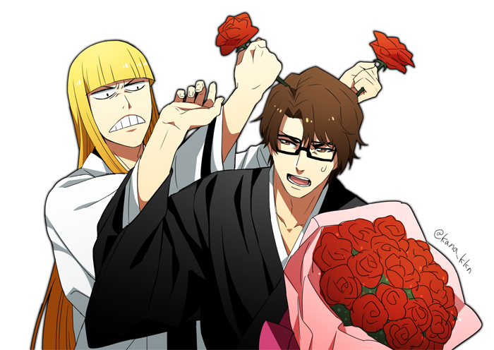 The Big ImageBoard (TBIB) - 2boys aizen sousuke angry bleach blonde ...