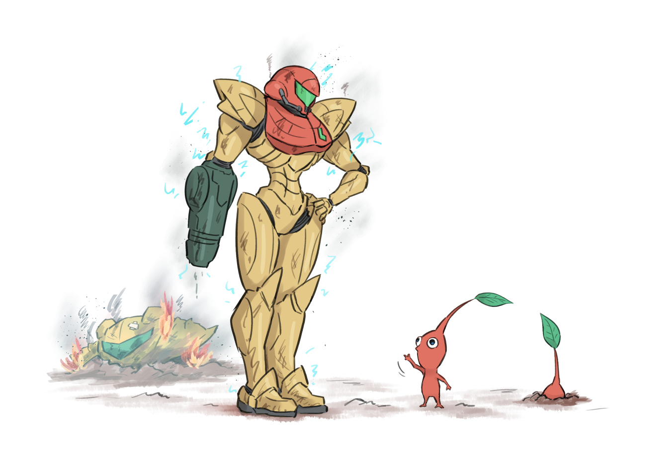 The Big ImageBoard (TBIB) - arm cannon armor crossover duo elemental ...