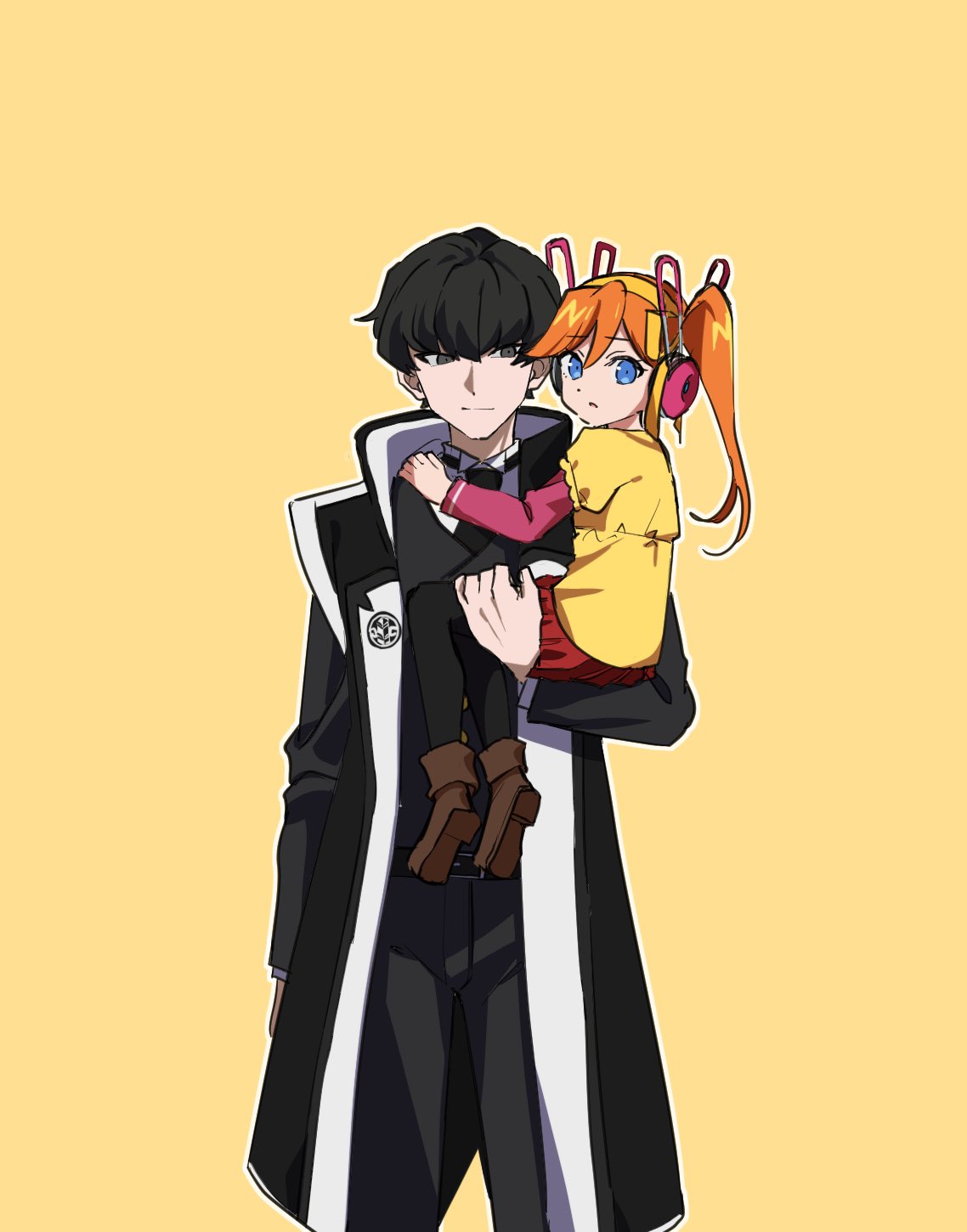 The Big ImageBoard (TBIB) - 1boy 1girl ace attorney aged down athena cykes belt black coat black ...