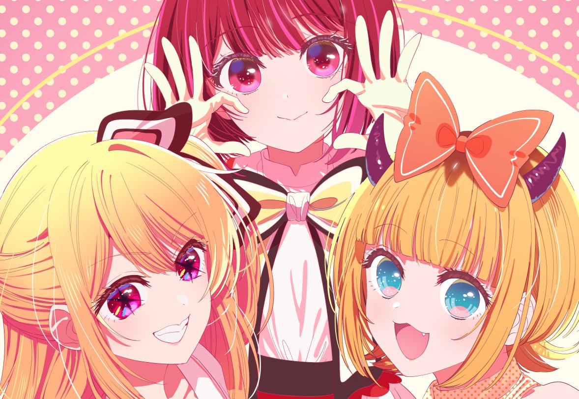 The Big ImageBoard (TBIB) - 3girls :d a20 (atsumaru) arima kana black bow black bowtie blonde ...