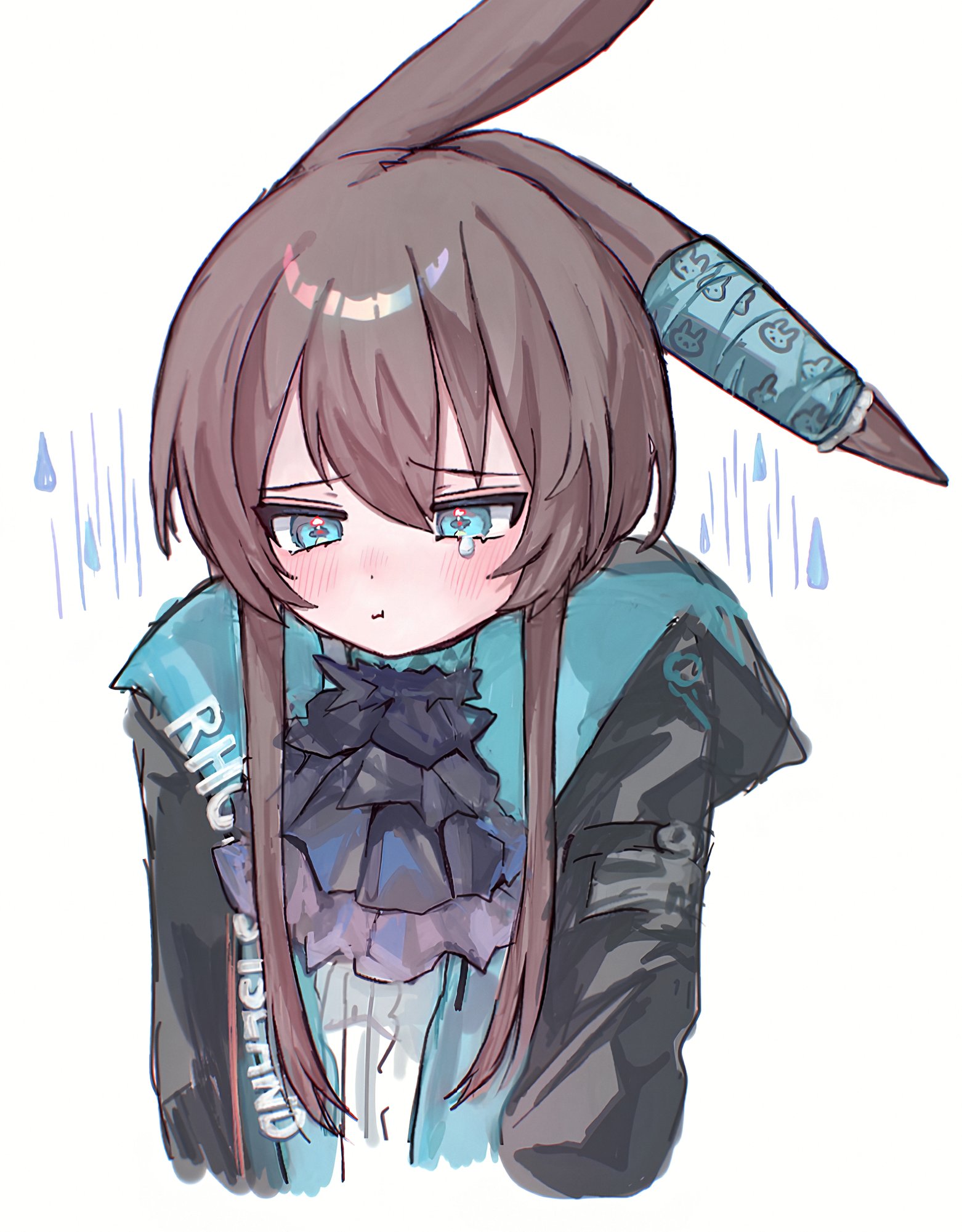 The Big ImageBoard (TBIB) - 1girl amiya (arknights) animal ears arknights ascot bandaged ear ...