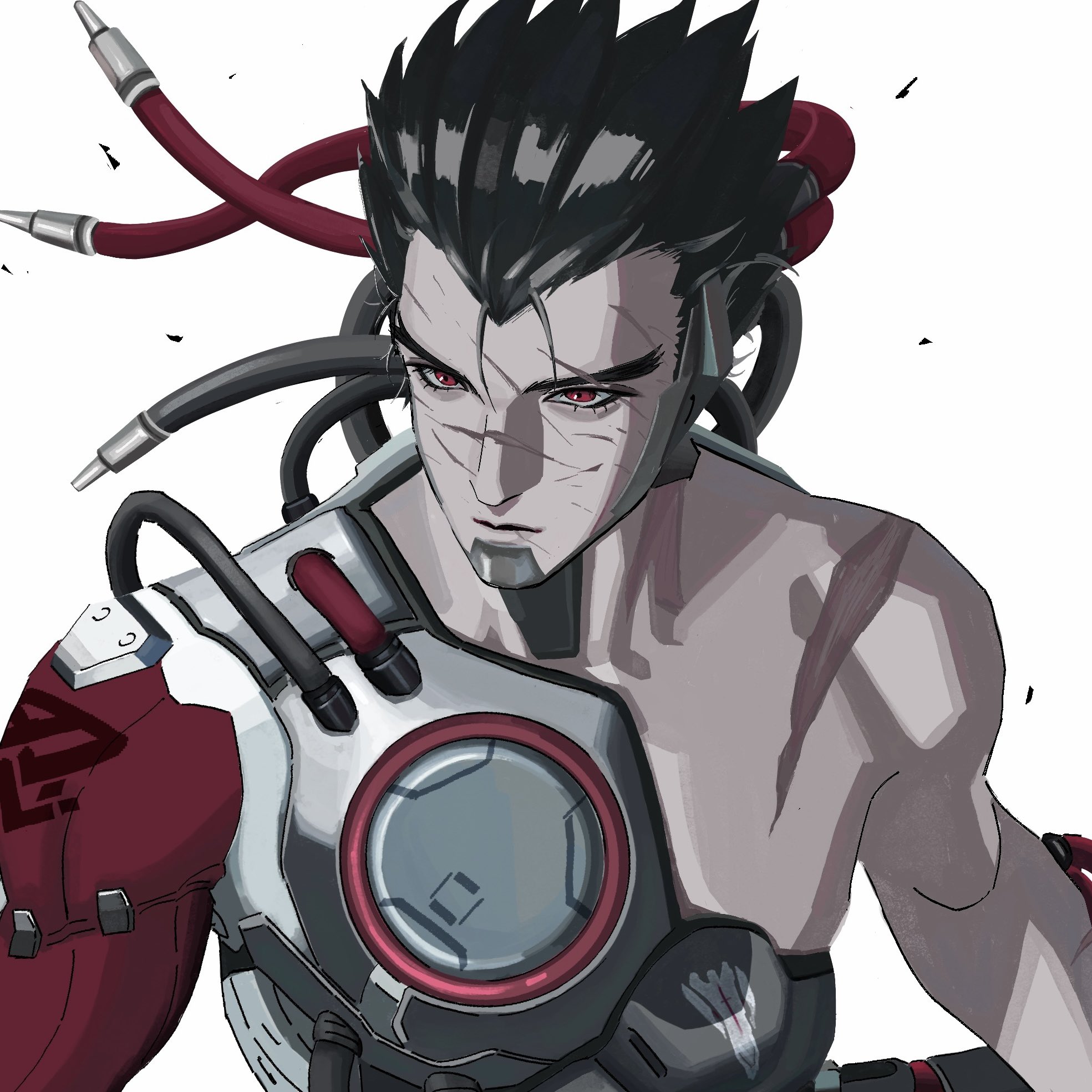 The Big ImageBoard (TBIB) - 1boy black hair blackwatch genji closed ...