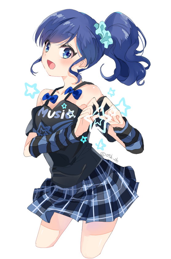 The Big ImageBoard (TBIB) - 1girl aikatsu! aikatsu! (series) bangs black shirt blue eyes blue ...