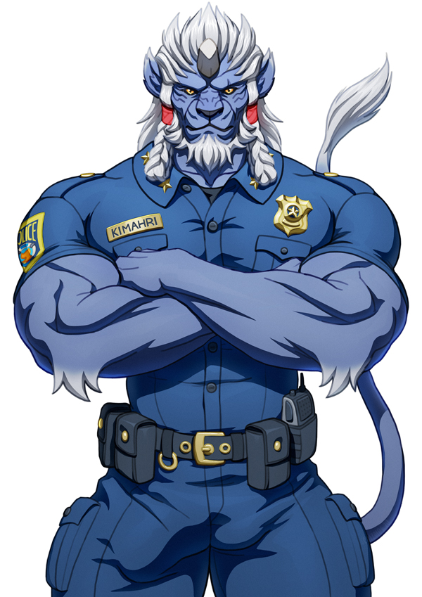 The Big ImageBoard (TBIB) - anthro arm tuft beard belt blue body blue bottomwear blue clothing ...