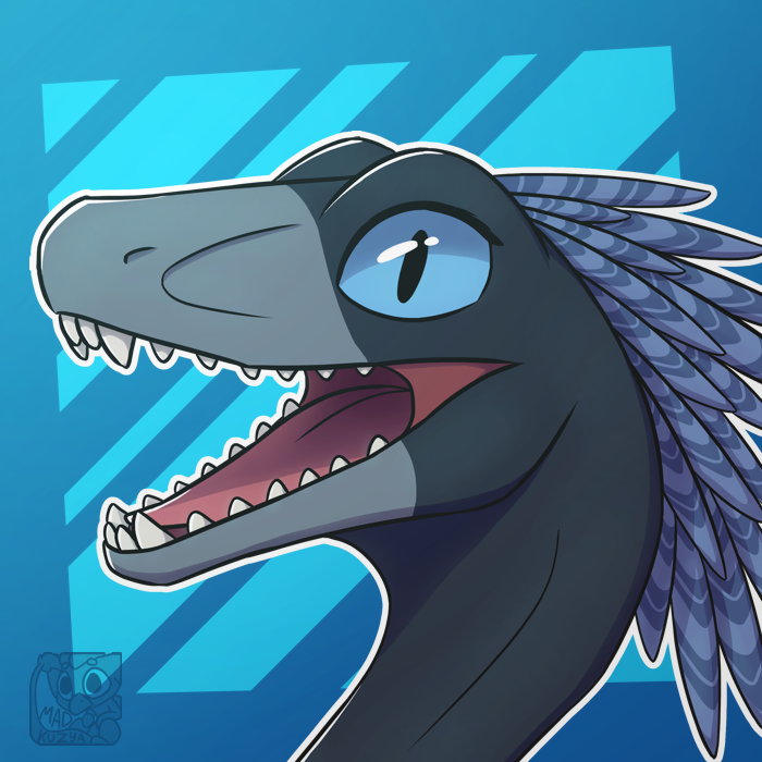 The Big ImageBoard (TBIB) - 1:1 ambiguous gender black body blue body blue eyes blue feathers ...