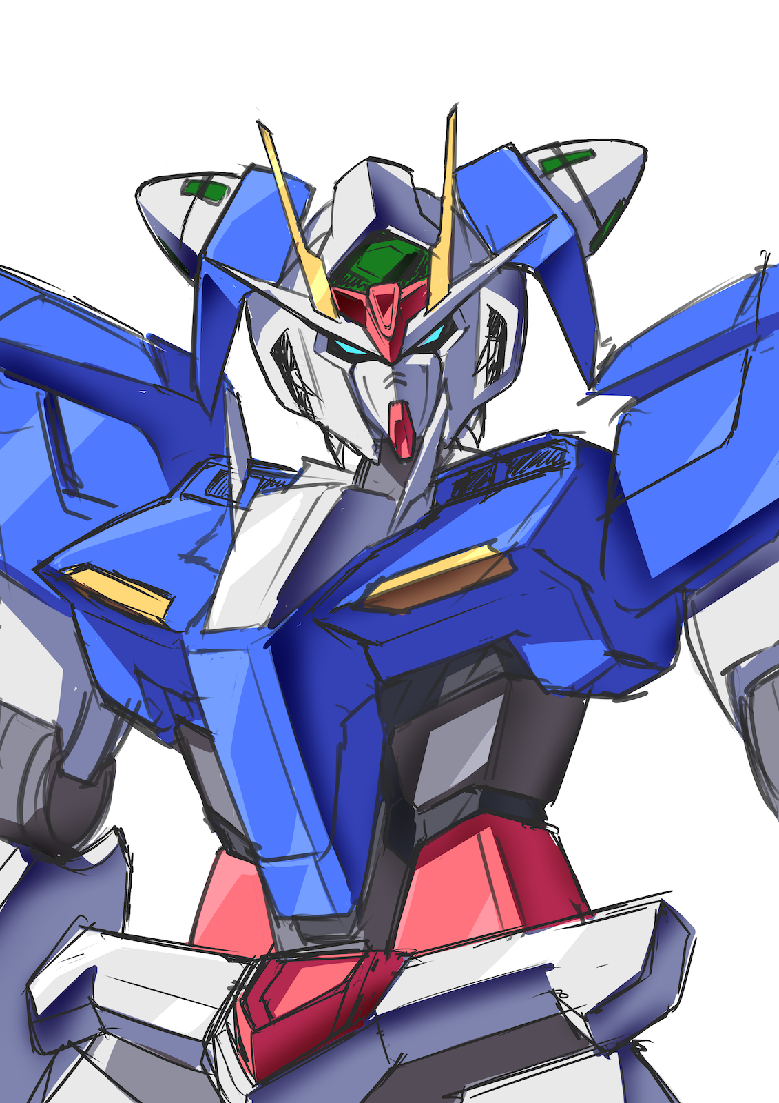 The Big ImageBoard (TBIB) - 00 gundam blue eyes gn drive gundam gundam ...