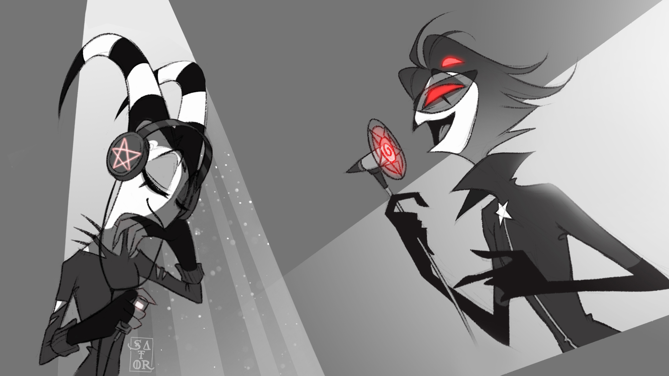 The Big Imageboard Tbib 4 Eyes Anthro Avian Bird Blitzo Helluva Boss Clothed Clothing