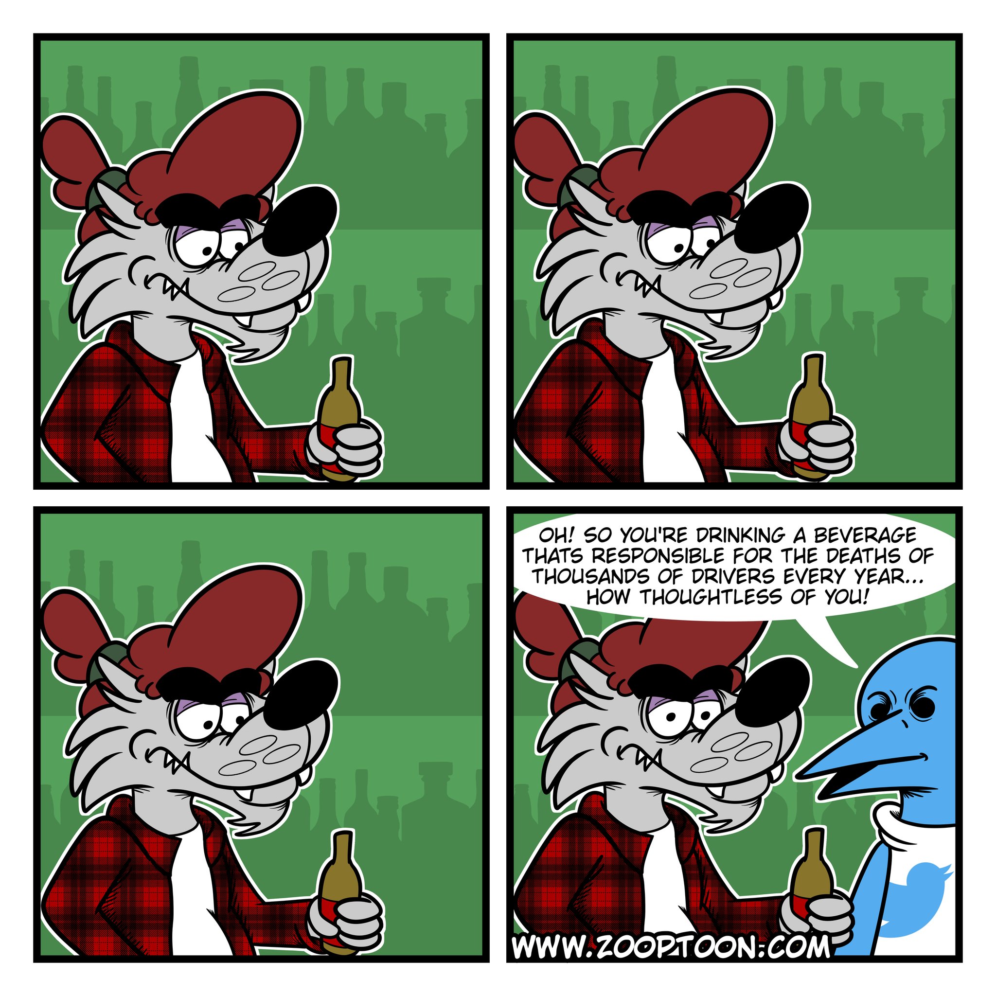 The Big ImageBoard (TBIB) - 1:1 alcohol avian bar beer beverage bird canid canine canis comic ...