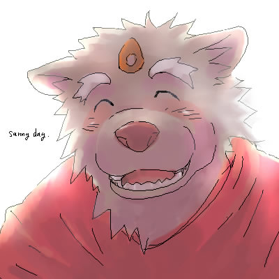 The Big ImageBoard (TBIB) - 1:1 2006 anthro biped blush canid canine eyes closed kemono low res ...