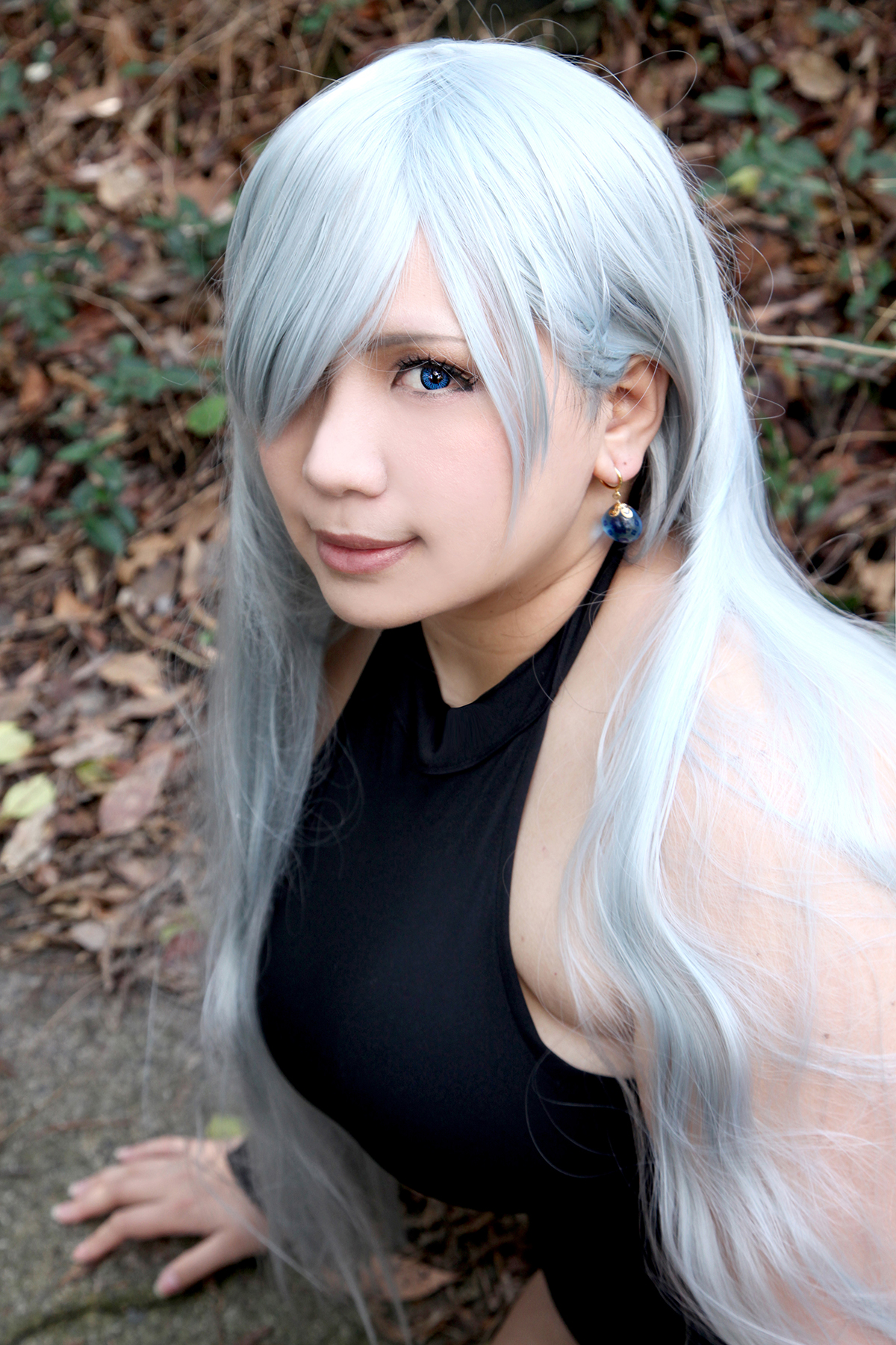 The Big Imageboard Tbib Asian Bare Shoulders Blue Eyes Breasts