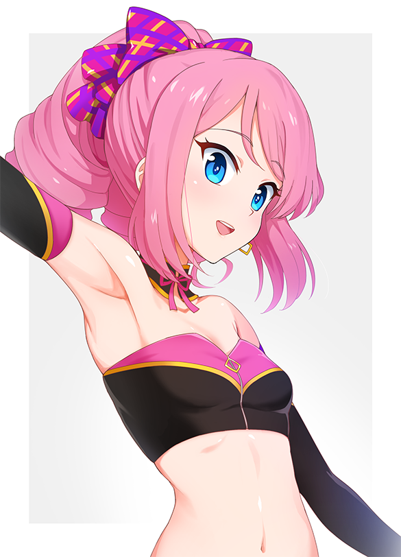 The Big ImageBoard (TBIB) - 1girl aikatsu! (series) aikatsu stars! arm up armpits bare shoulders ...
