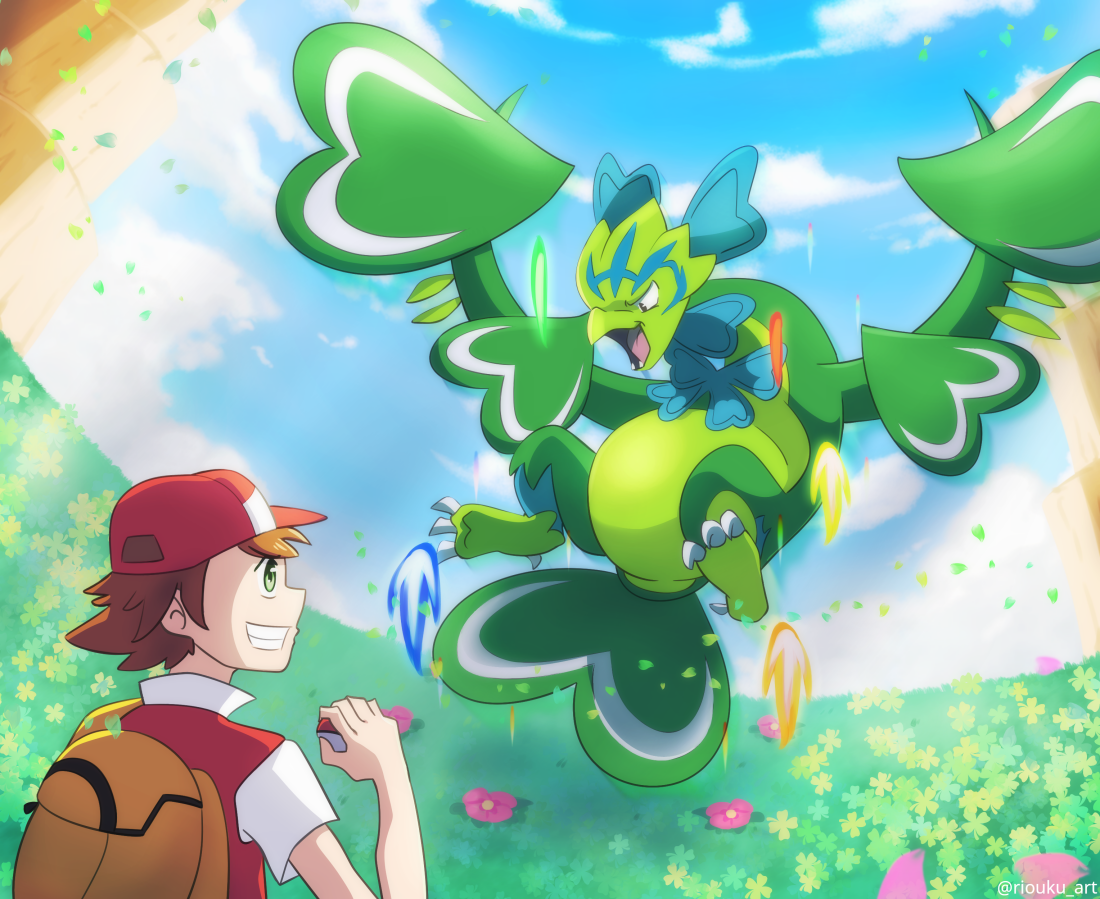 The Big ImageBoard (TBIB) - brown hair clothing clovenix fakemon flower ...
