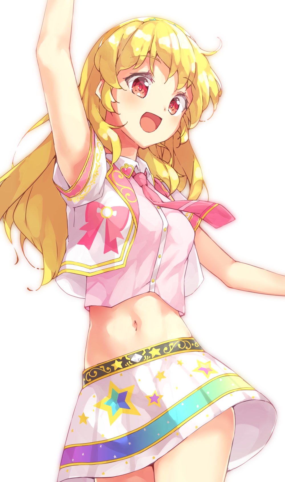 The Big ImageBoard (TBIB) - :d aikatsu! aikatsu! (series) arm up armpit peek bare legs bare ...