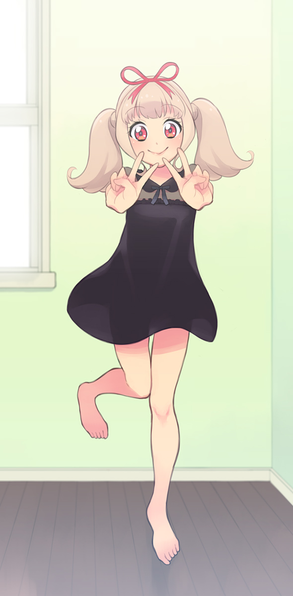 The Big ImageBoard (TBIB) - 1girl :> aikatsu! (series) aikatsu on parade! bare legs bare ...