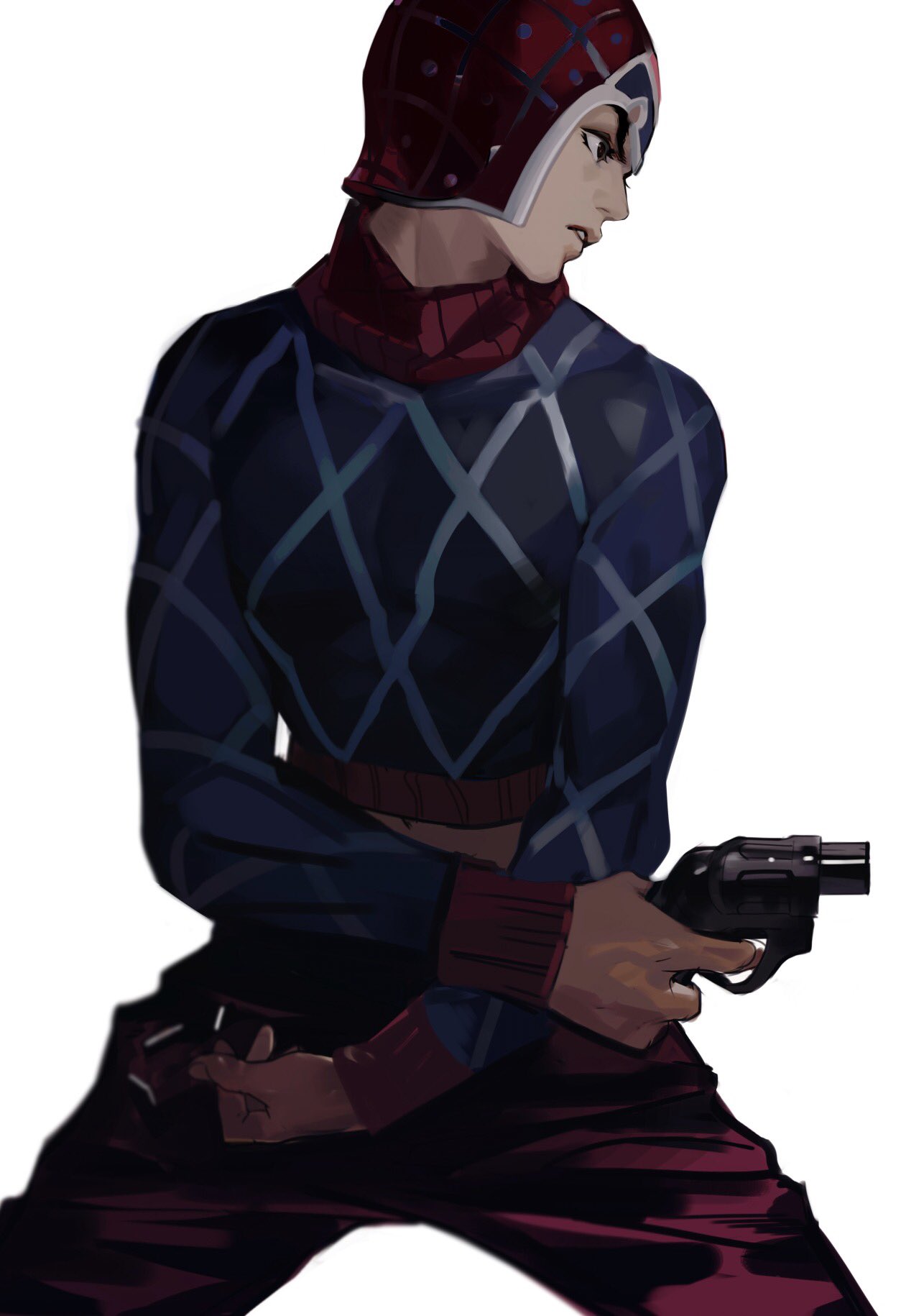 The Big ImageBoard (TBIB) - 1boy argyle clothes argyle sweater black ...