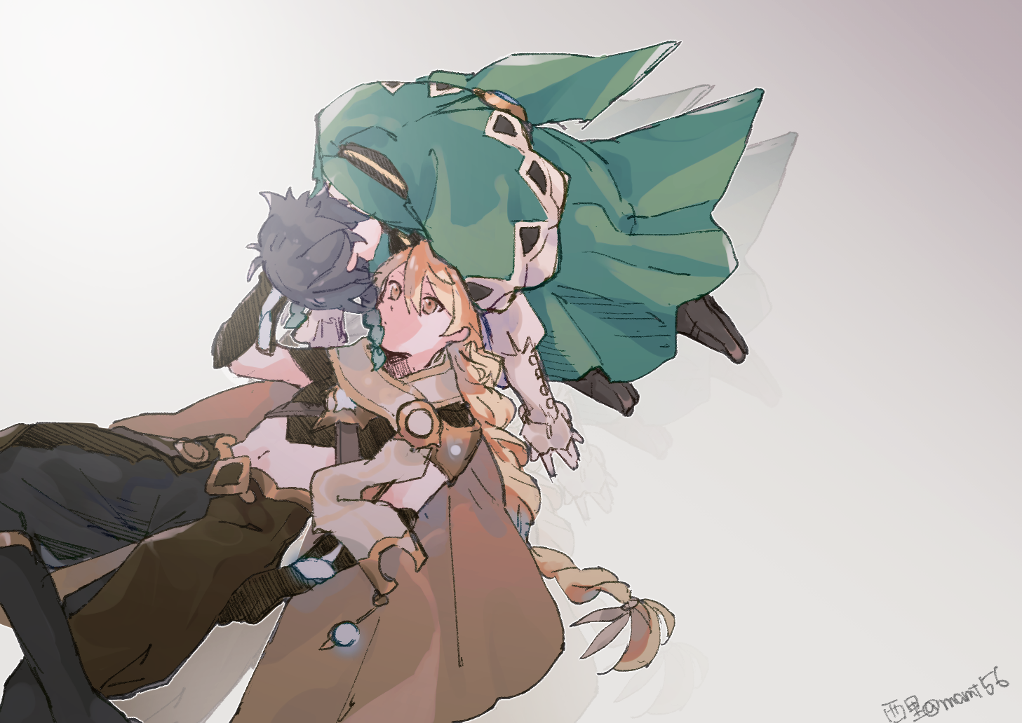 The Big ImageBoard (TBIB) - 2boys aether (genshin impact) bangs black ...