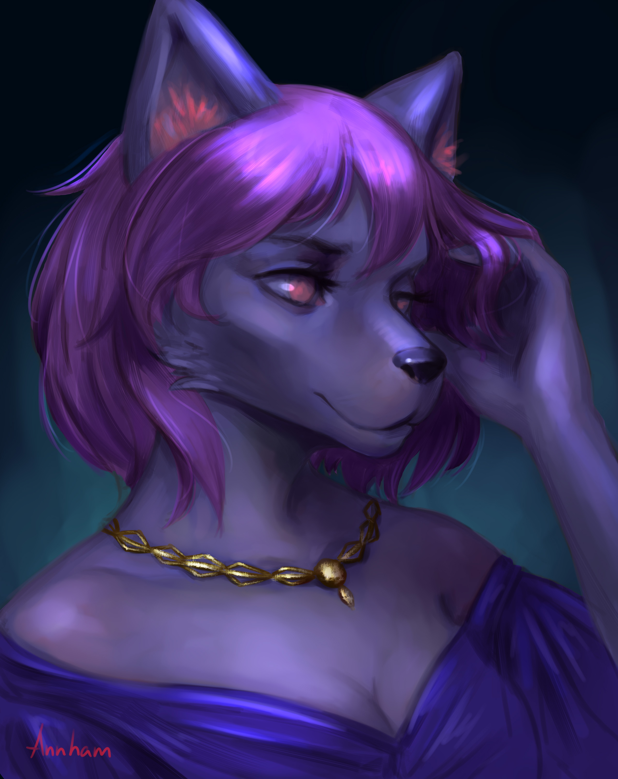 The Big ImageBoard (TBIB) - absurd res annham anthro bust portrait canid canine digital media ...