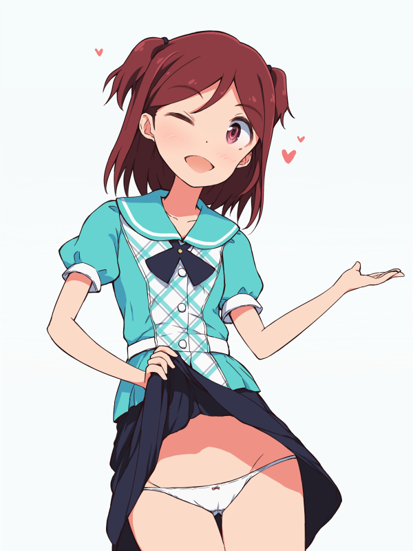 The Big ImageBoard (TBIB) - 1girl aoba misaki aqua shirt argyle asterisk (asterism) bangs black ...