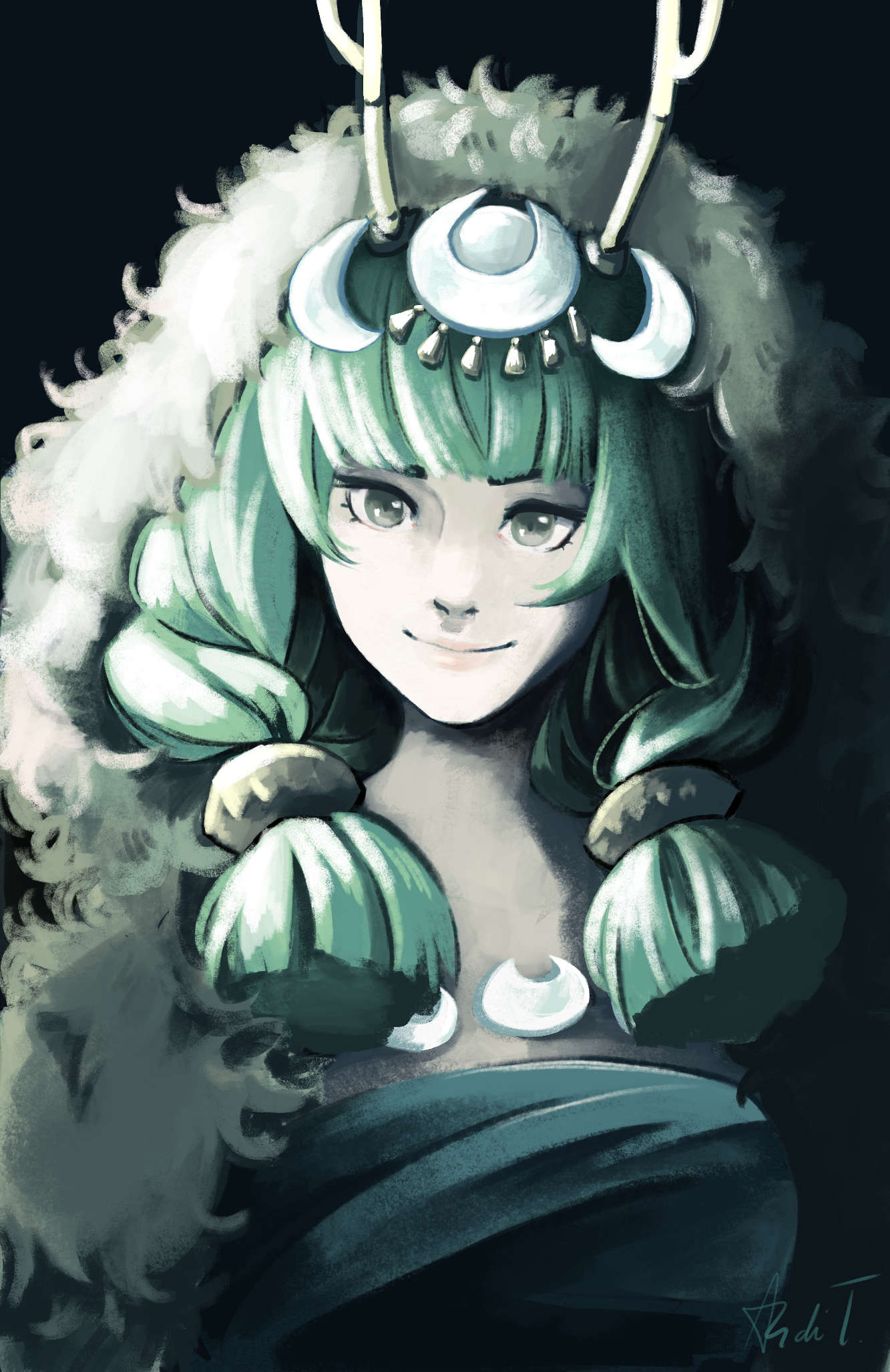 The Big ImageBoard (TBIB) - 1girl ancient greek clothes anditiucs antlers artemis (hades) deer ...