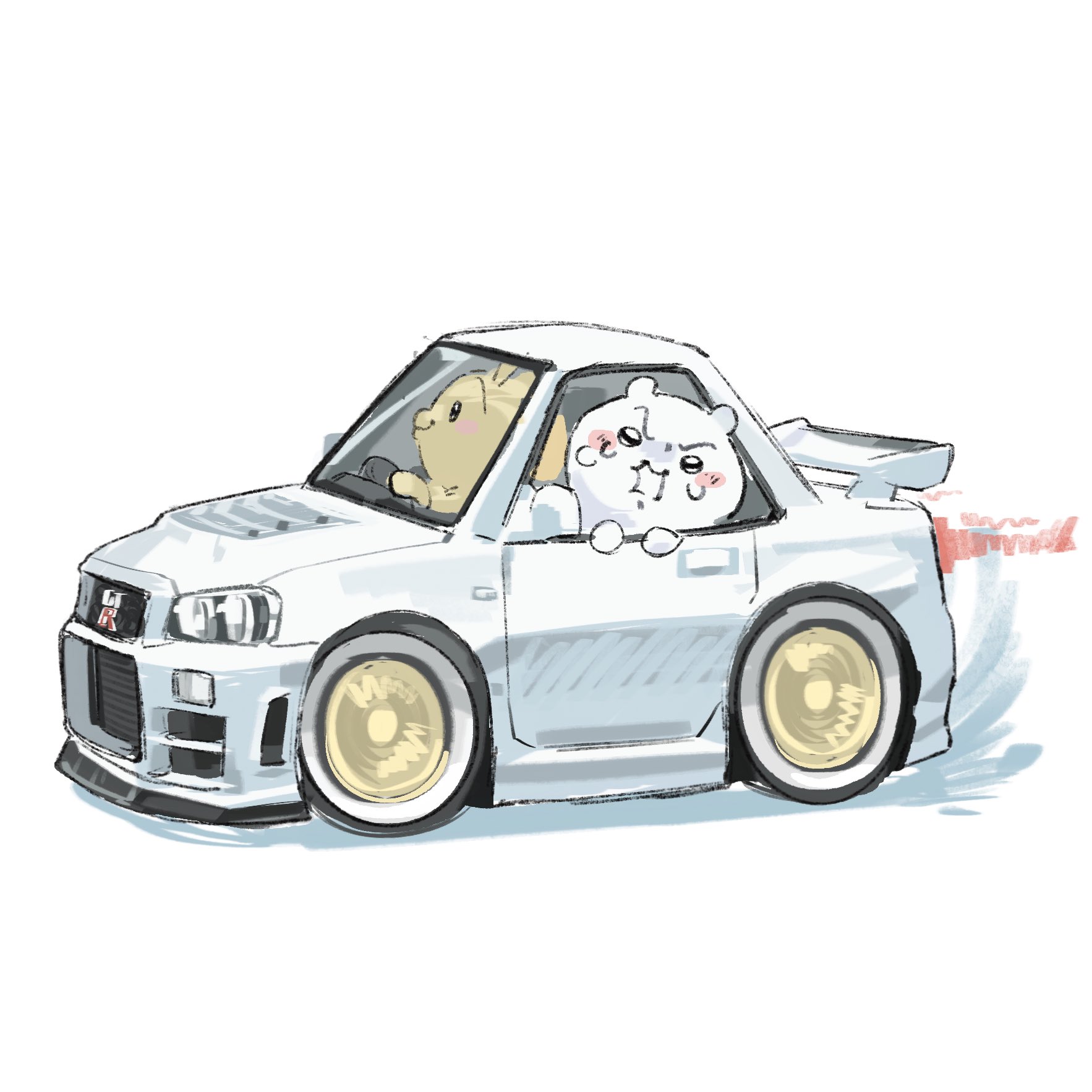 The Big ImageBoard (TBIB) - black eyes blush car chiikawa chiikawa ...