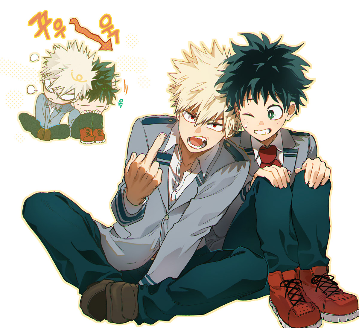 The Big ImageBoard (TBIB) - 2boys bakugou katsuki blonde hair boku no ...
