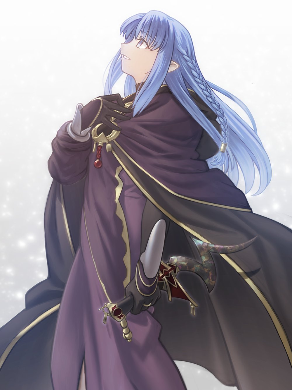 The Big ImageBoard (TBIB) - 1girl black gloves blue eyes blue hair ...