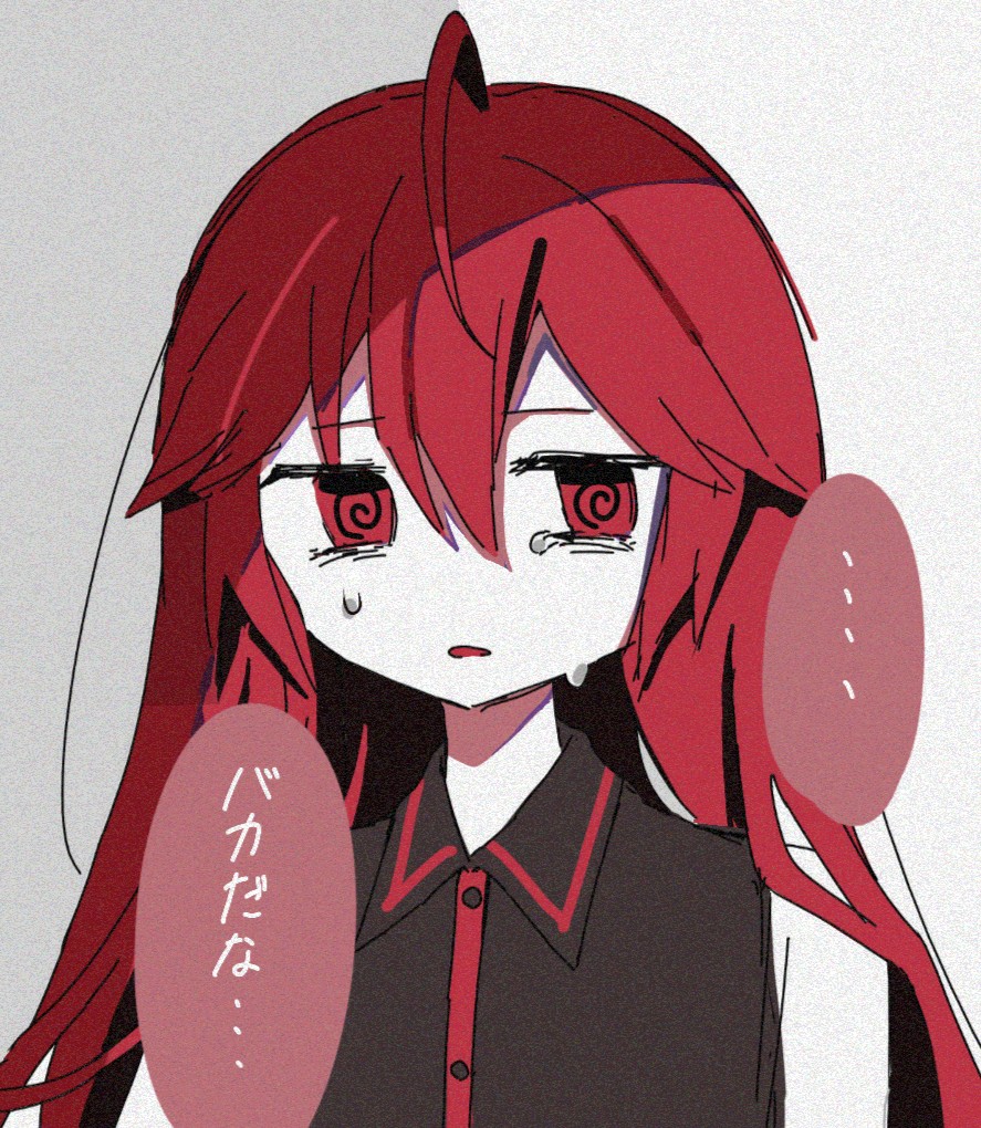 The Big ImageBoard (TBIB) - 1girl @ @ ahoge alternate hair length alternate hairstyle bags under ...