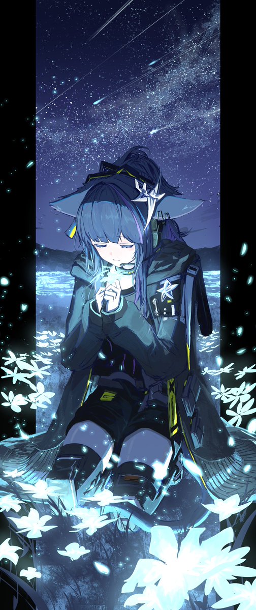 The Big ImageBoard (TBIB) - 1girl animal ears arknights black boots black jacket black shorts ...