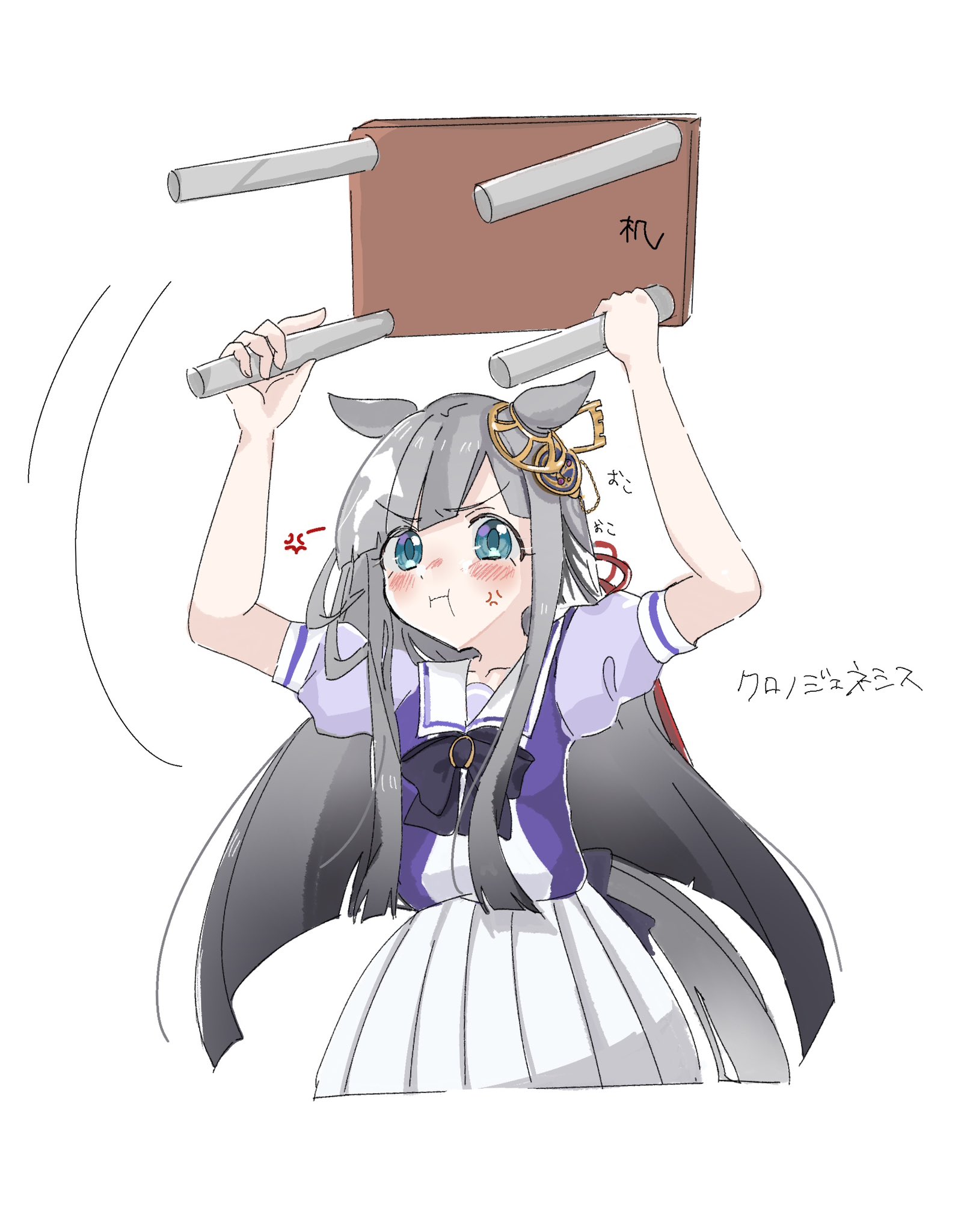 The Big ImageBoard (TBIB) - 1girl anger vein angry animal ears blush breasts chrono genesis ...