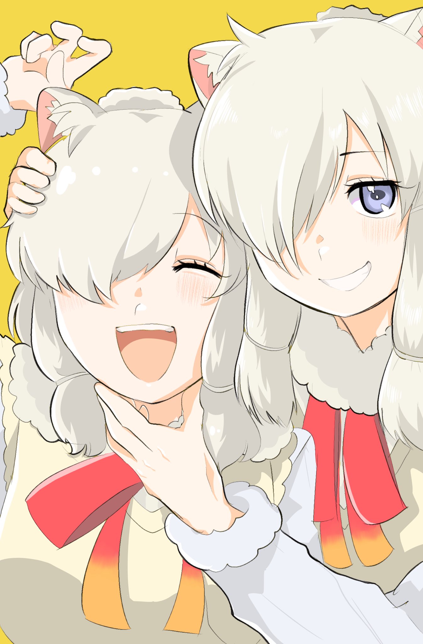 The Big ImageBoard (TBIB) - 2girls alpaca ears alpaca girl alpaca huacaya (kemono friends ...