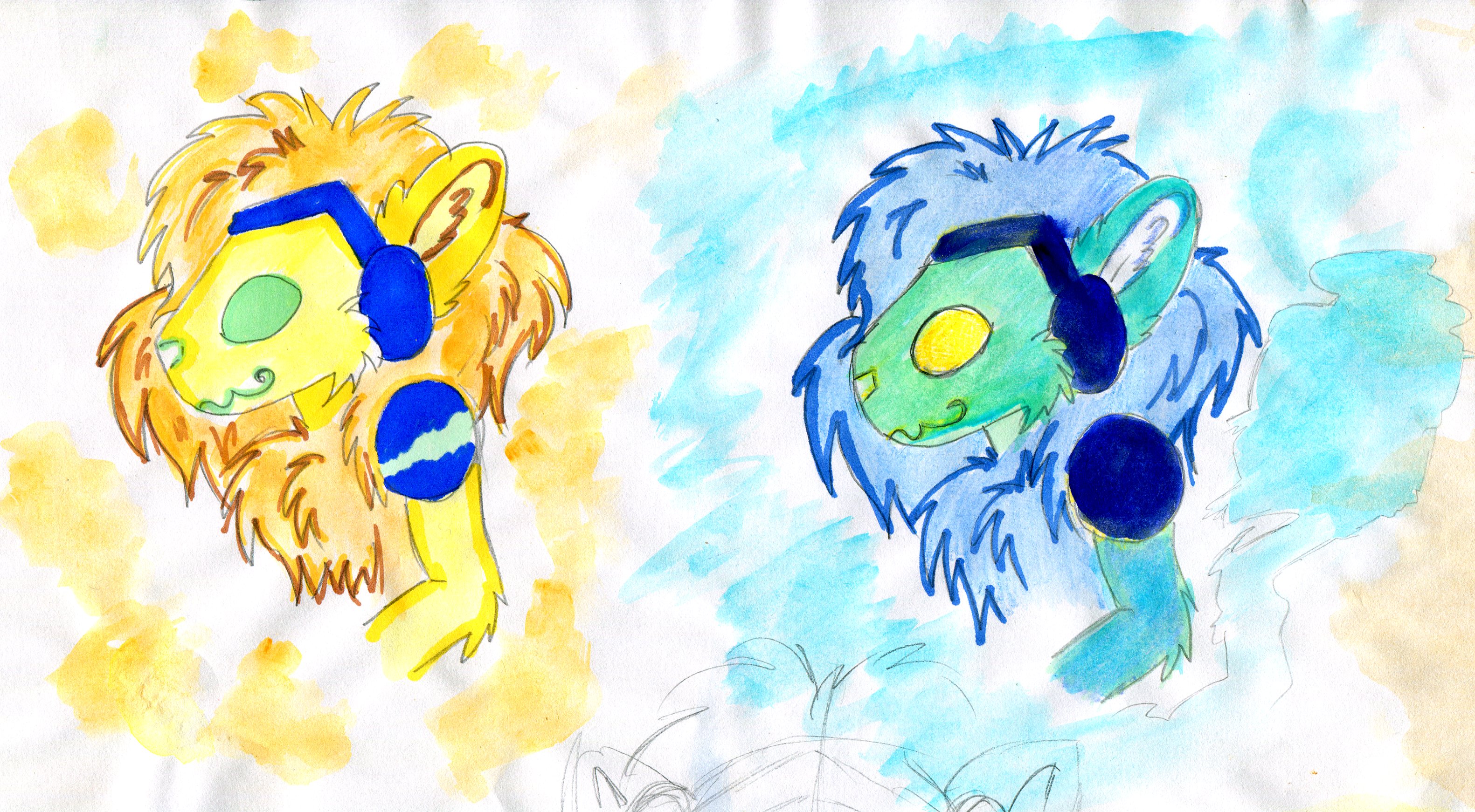 The Big ImageBoard (TBIB) - blue body blue eyes felid hi res lion ...