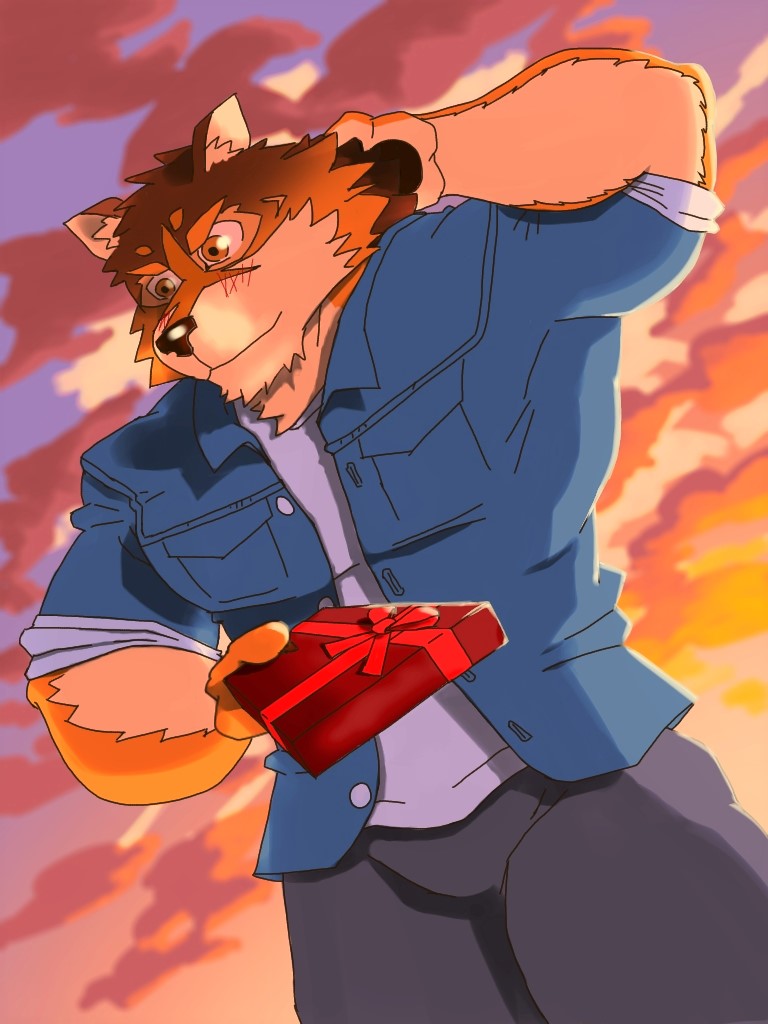 The Big ImageBoard (TBIB) - 3:4 anthro barrel (live a hero) blush canid canine canis ...