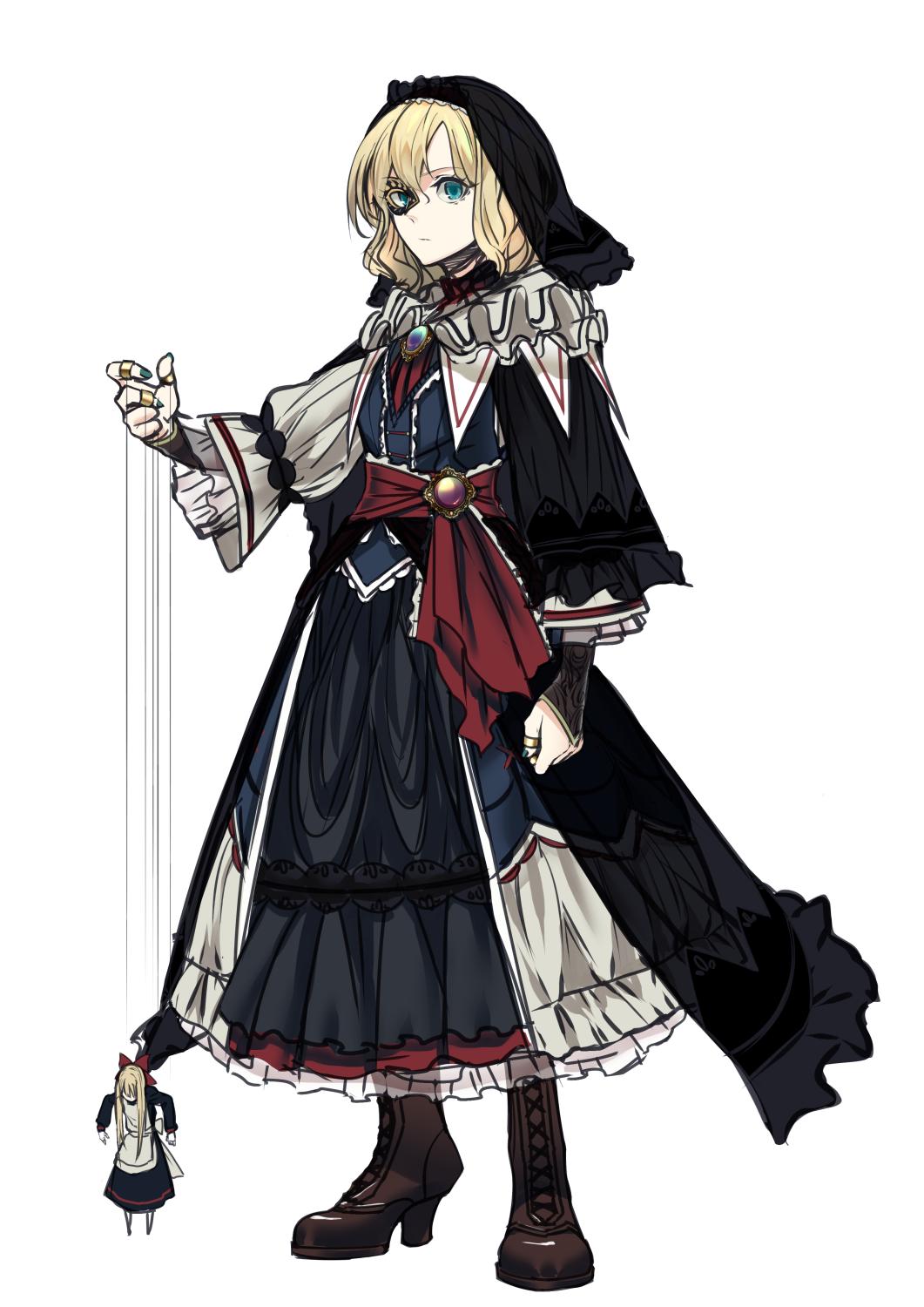 The Big ImageBoard (TBIB) - 1girl adapted costume alice margatroid black coat black skirt blonde ...