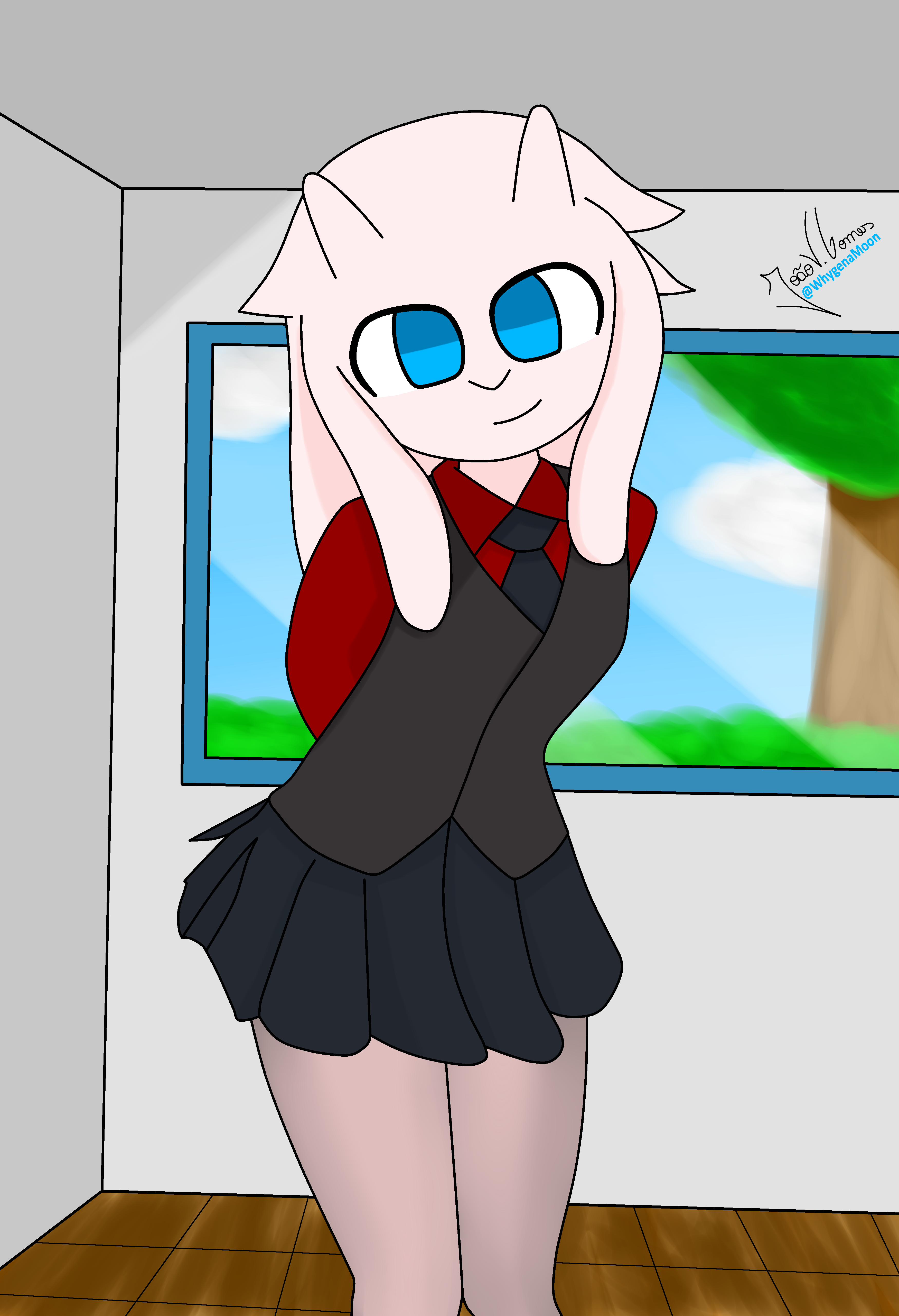 The Big ImageBoard (TBIB) - absurd res albedo (whygenamoon) anthro black clothing black shirt ...