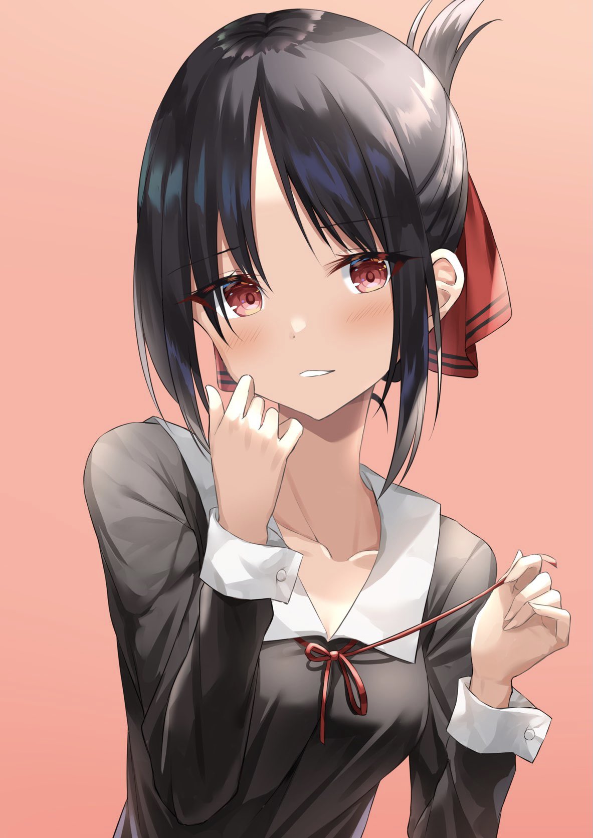 The Big ImageBoard (TBIB) - 1girl bangs black hair collarbone hair ...