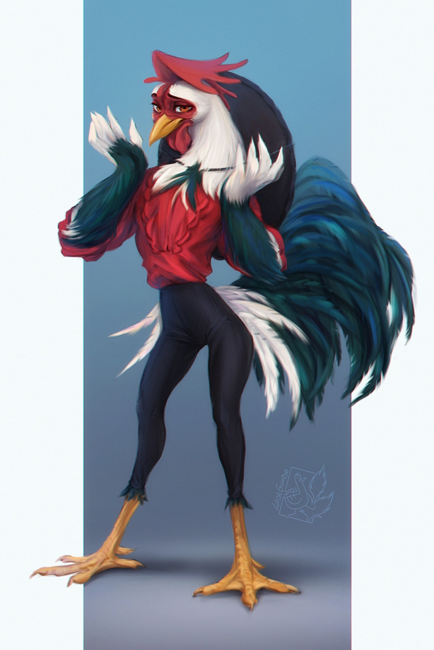 The Big Imageboard Tbib Anthro Avian Beak Bird Chicken Clothed