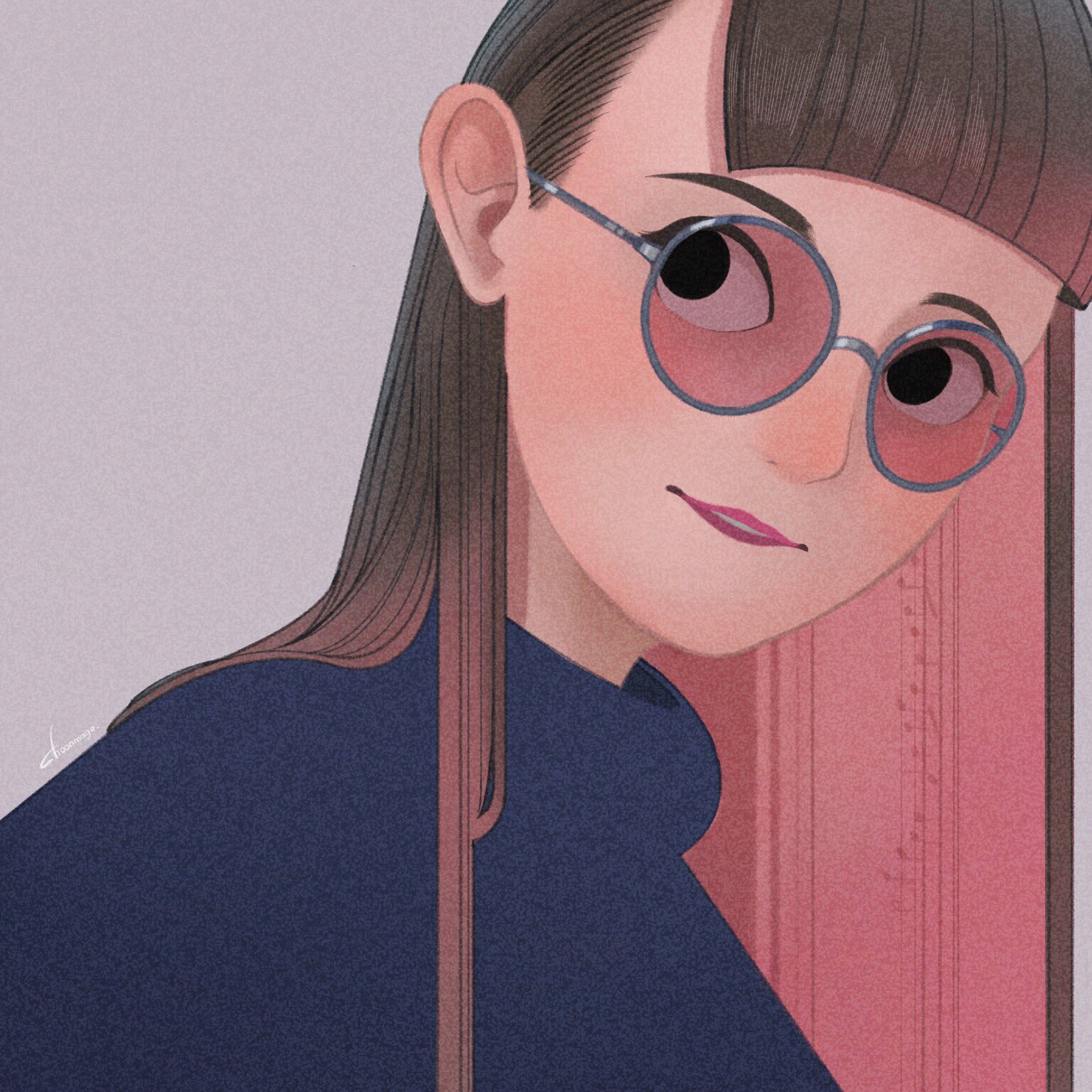 The Big Imageboard Tbib 1girl Bangs Black Eyes Blunt Bangs Brown