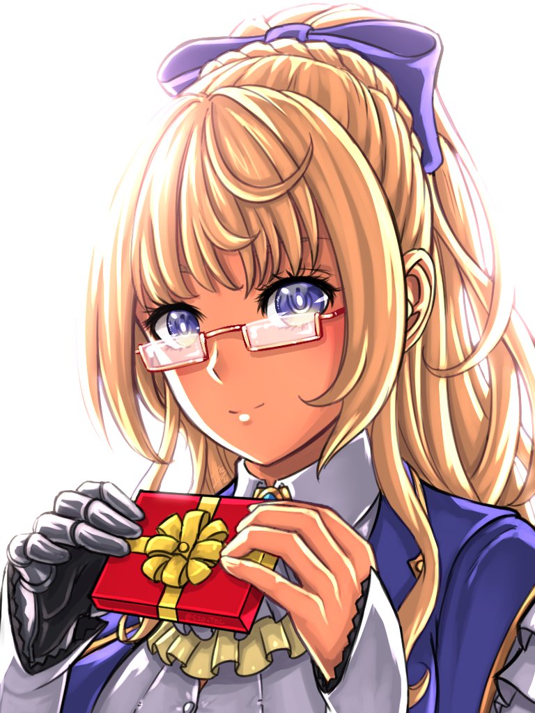 The Big ImageBoard (TBIB) - 1girl bangs blonde hair blue bow blue eyes ...