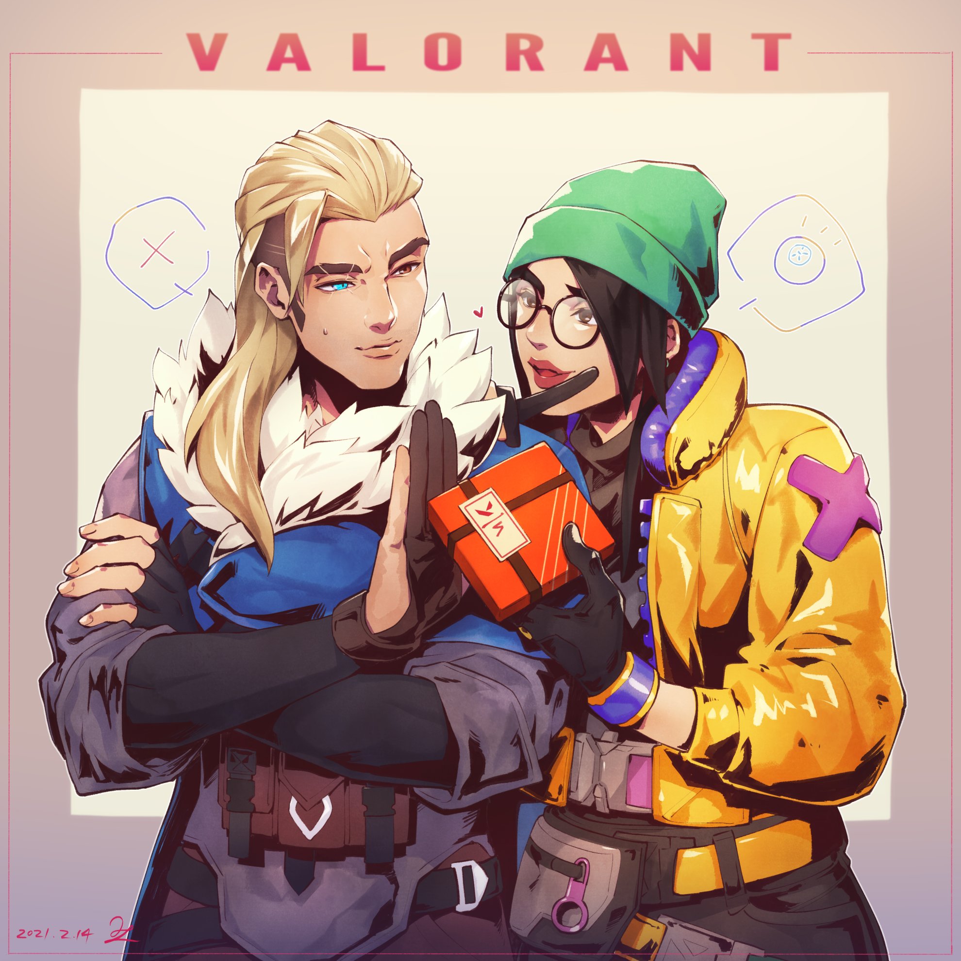 The Big ImageBoard (TBIB) - 1boy 1girl beanie black hair blonde hair ...