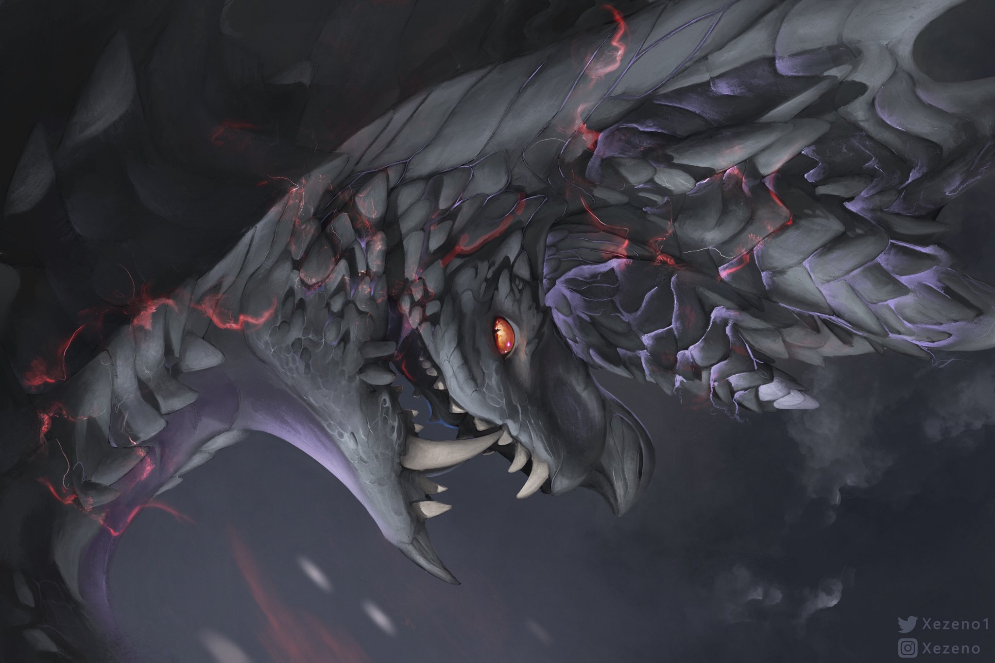 The Big ImageBoard (TBIB) - alatreon ambiguous gender black body black ...