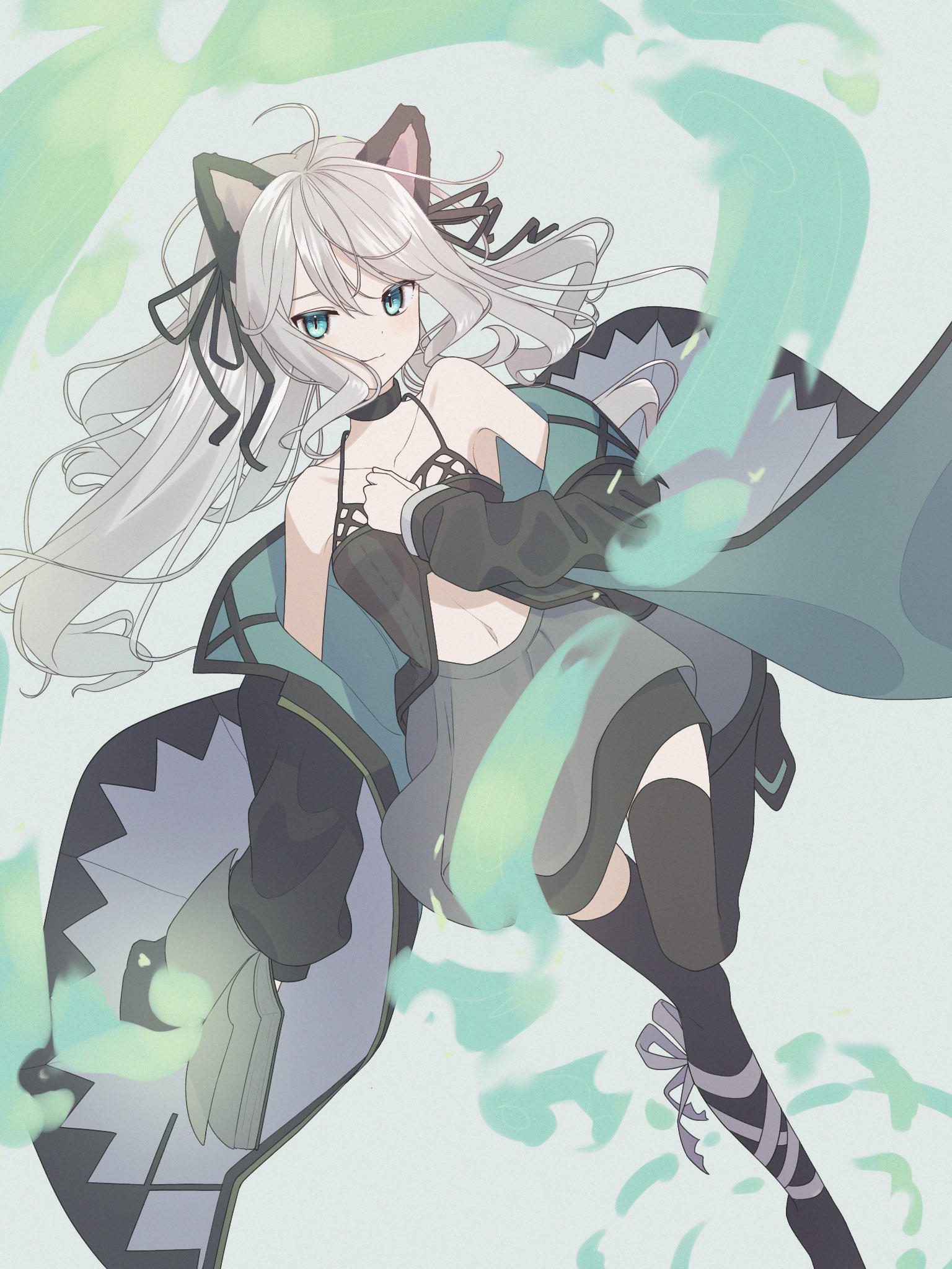 The Big ImageBoard (TBIB) - 1girl ahoge animal ears arknights bad id bad twitter id bare ...